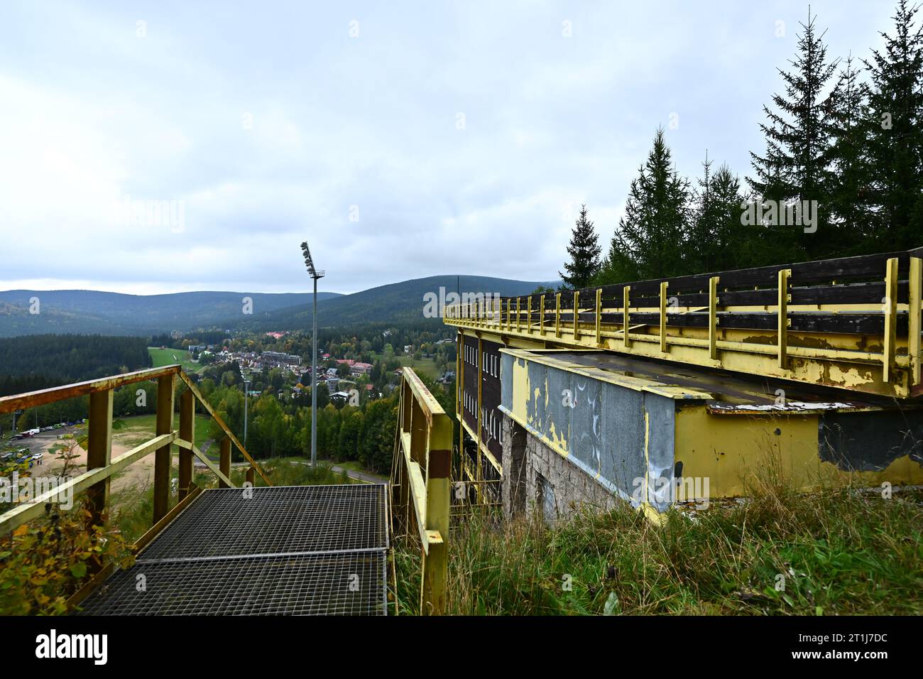 Ski jumping hill area in Harrachov, Jablonec district, Liberec Region ...