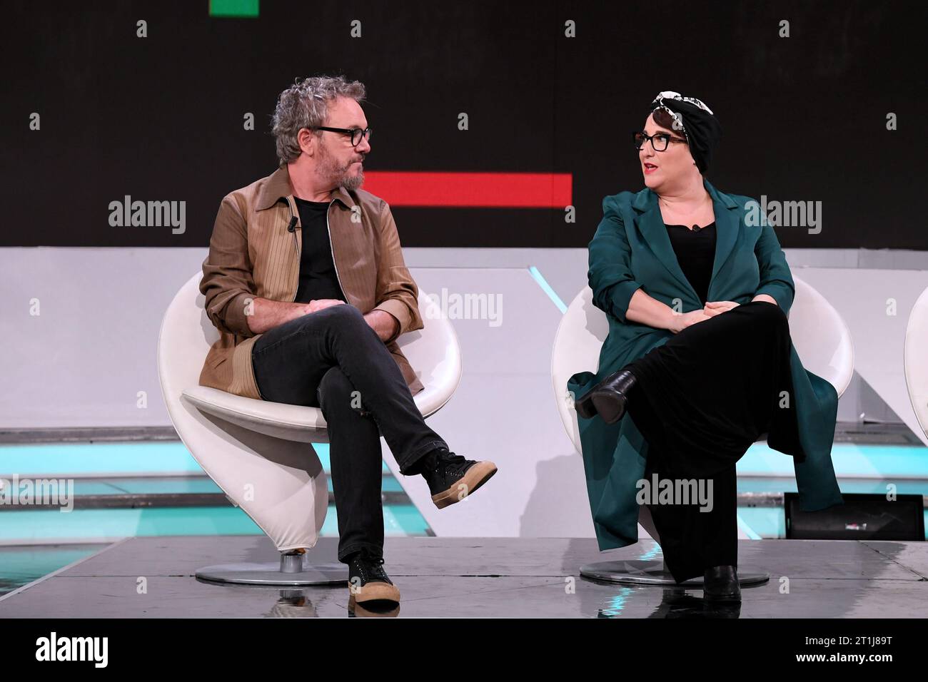 Milan, Italy. 13th Oct, 2023. Milan, TV broadcast “TV Talk”. - Nuzzo ...