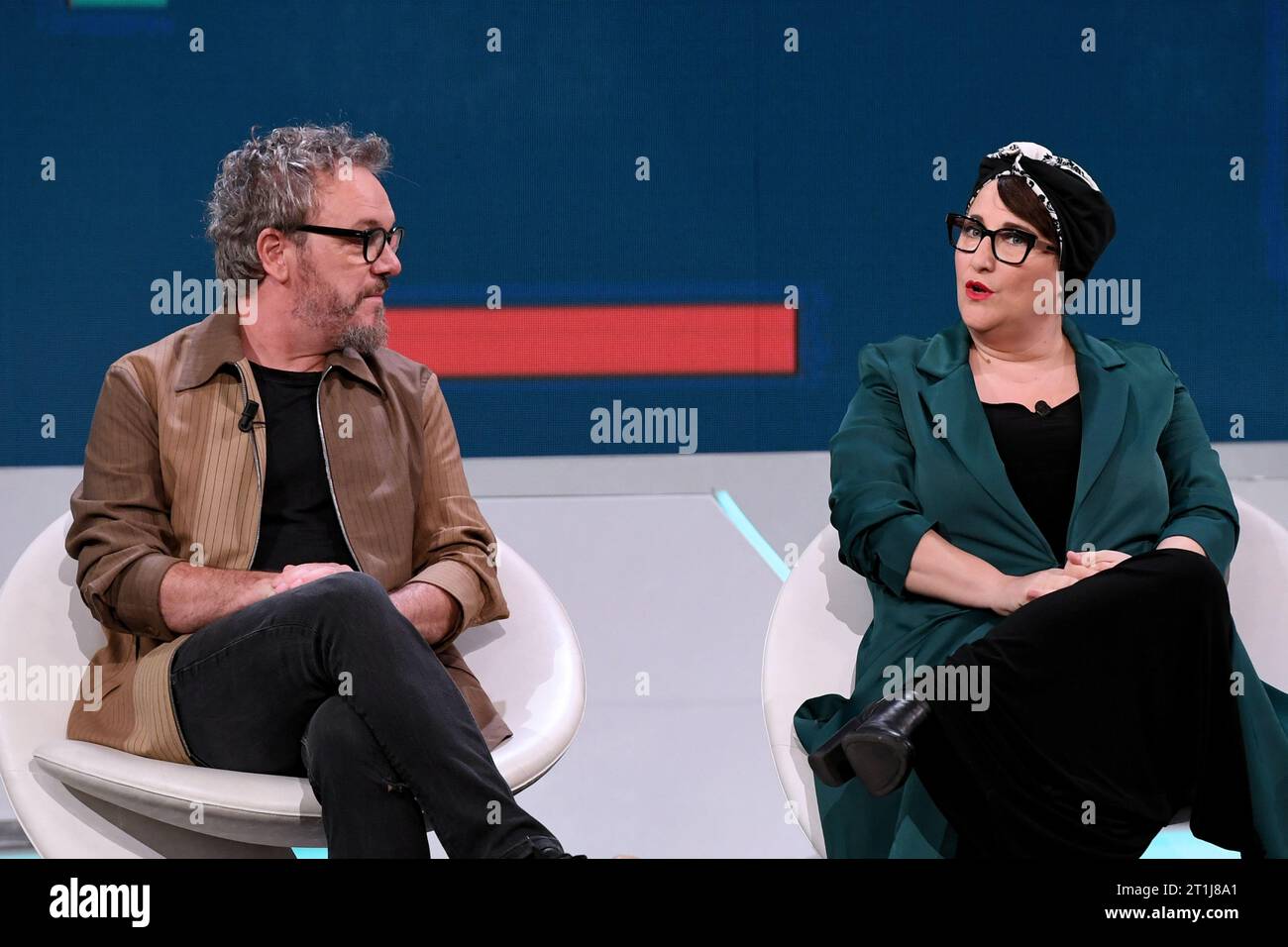 Milan, Italy. 13th Oct, 2023. Milan, TV broadcast “TV Talk”. - Nuzzo ...