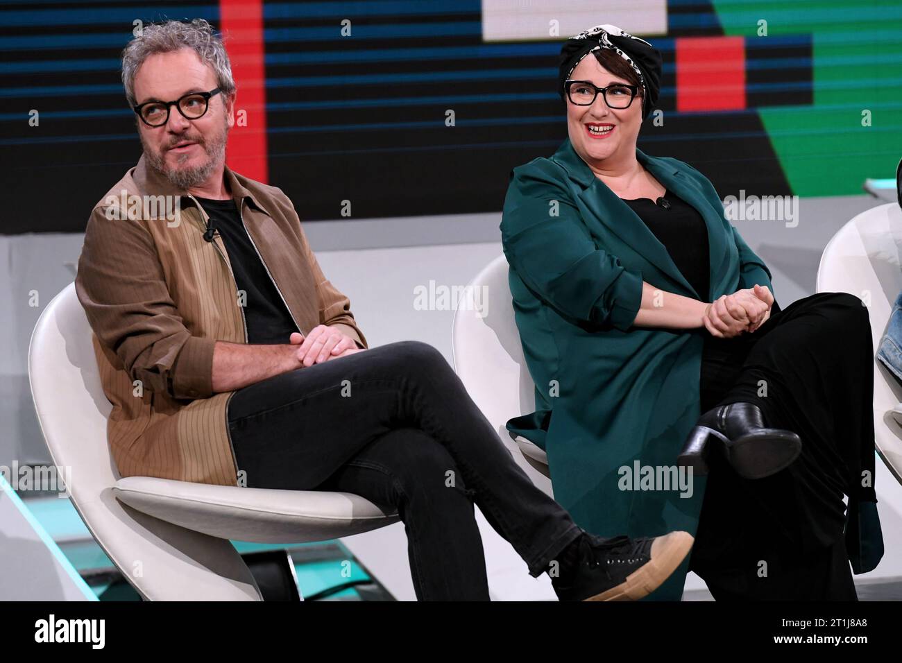 Milan, Italy. 13th Oct, 2023. Milan, TV broadcast “TV Talk”. - Nuzzo ...
