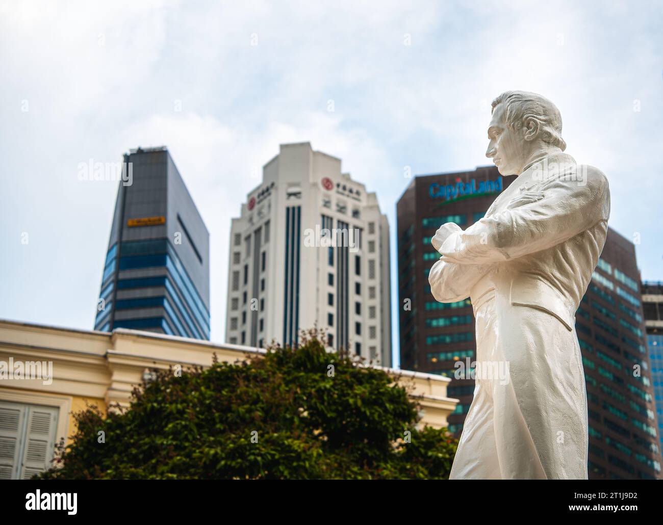 Singapore City Center Landmarks Stock Photo - Alamy