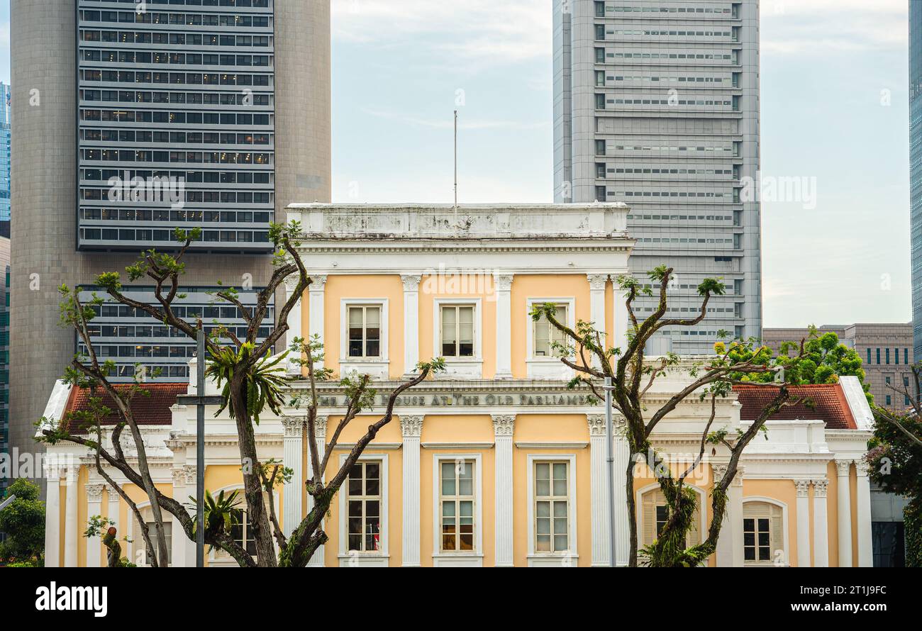 Singapore City Center Landmarks Stock Photo - Alamy