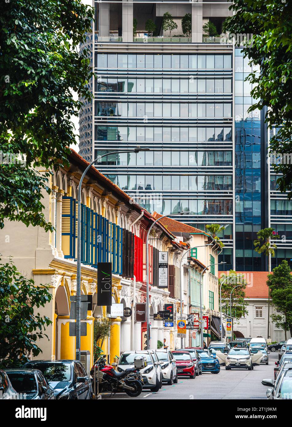 Singapore City Center Landmarks Stock Photo - Alamy