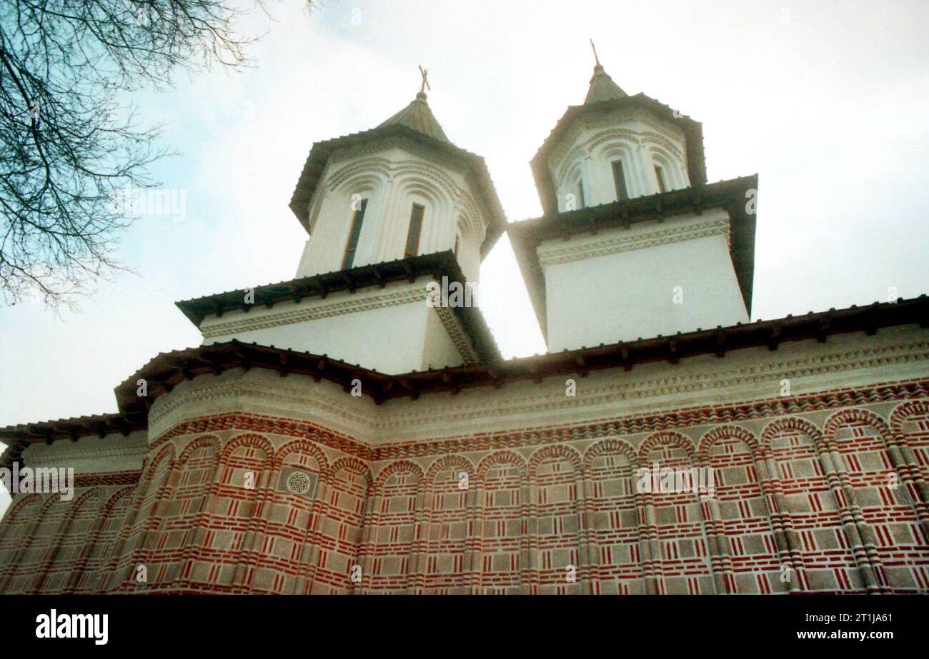 Tutana, Arges County, Romania, 2000. Exterior view of St. Athanasius ...