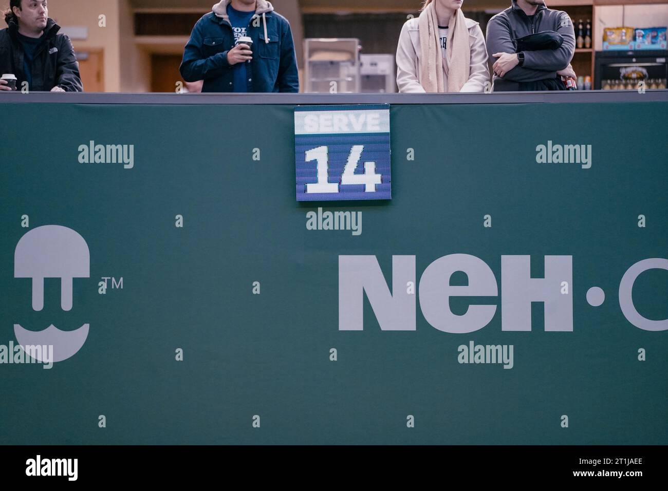 Stockholm, Kungliga tennishallen, Filip Misolic against Leandro Riedi ...
