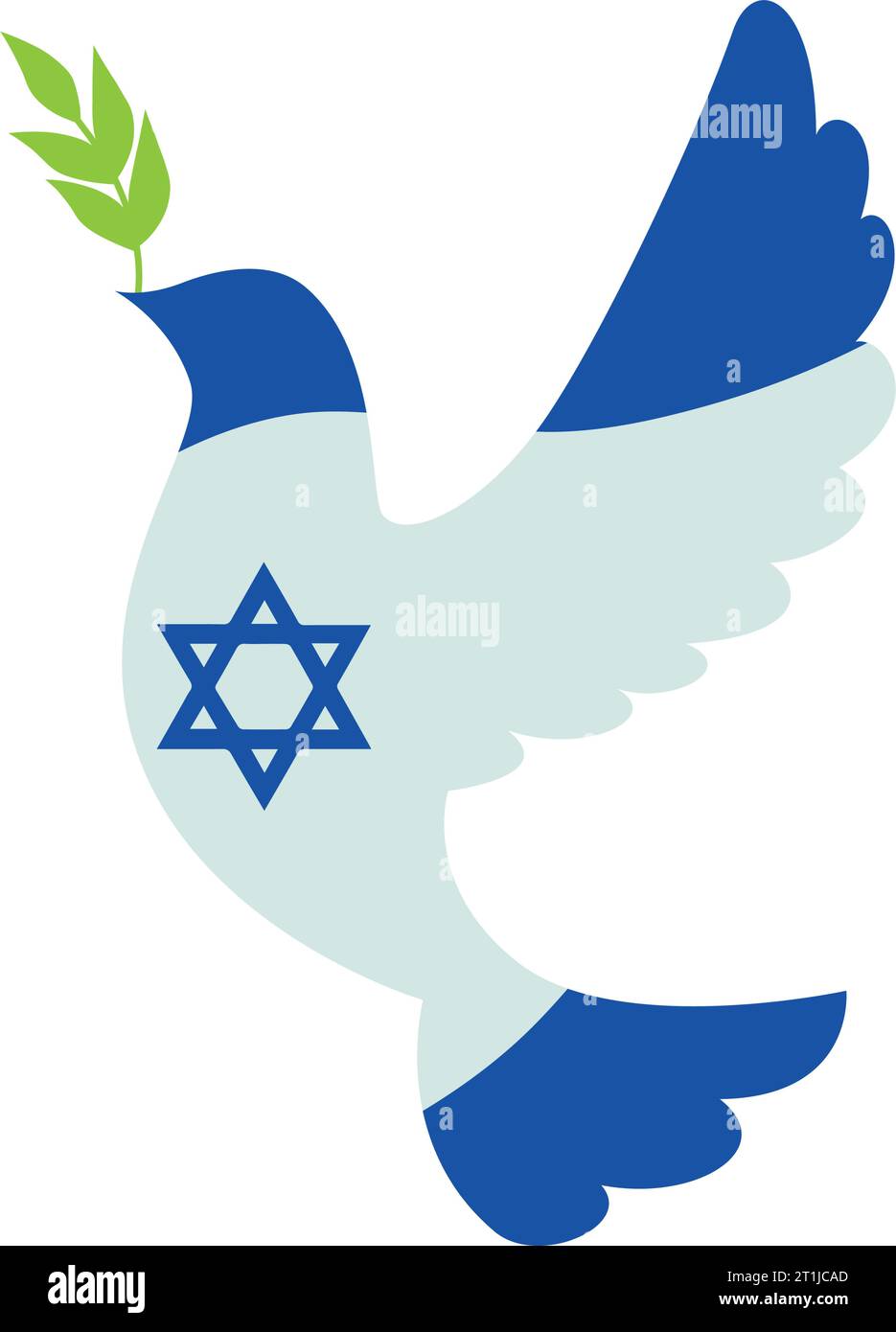 israel flag in peace dove Stock Vector Image & Art - Alamy