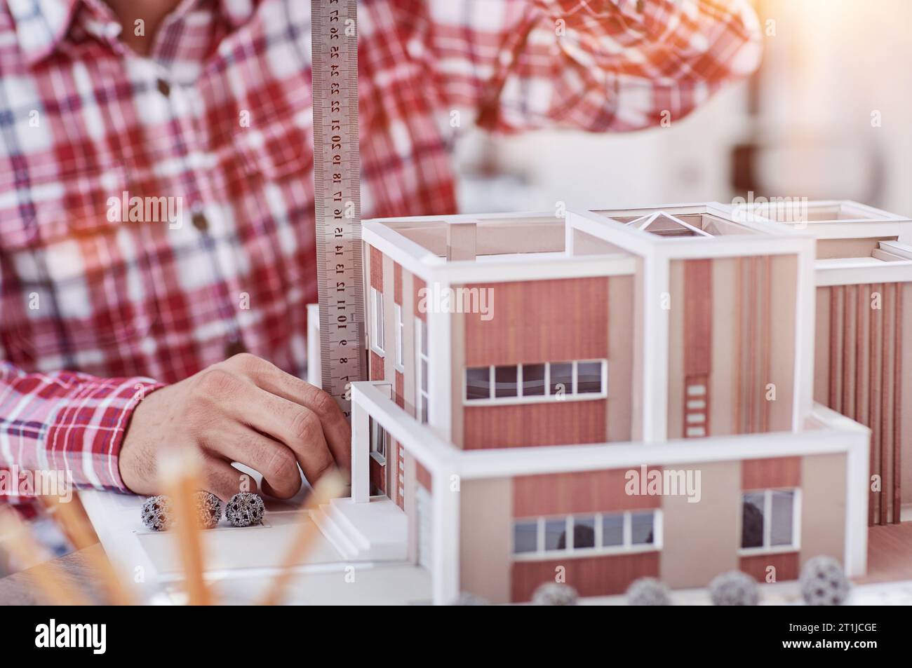 architect design working drawing sketch plans blueprints and making ...