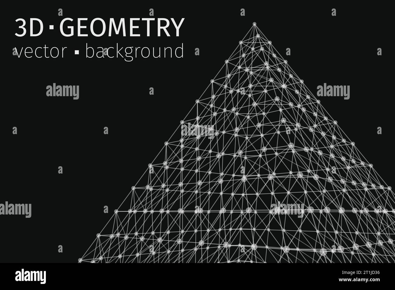 Digital plexus of glowing lines and dots. Futuristic digital background ...