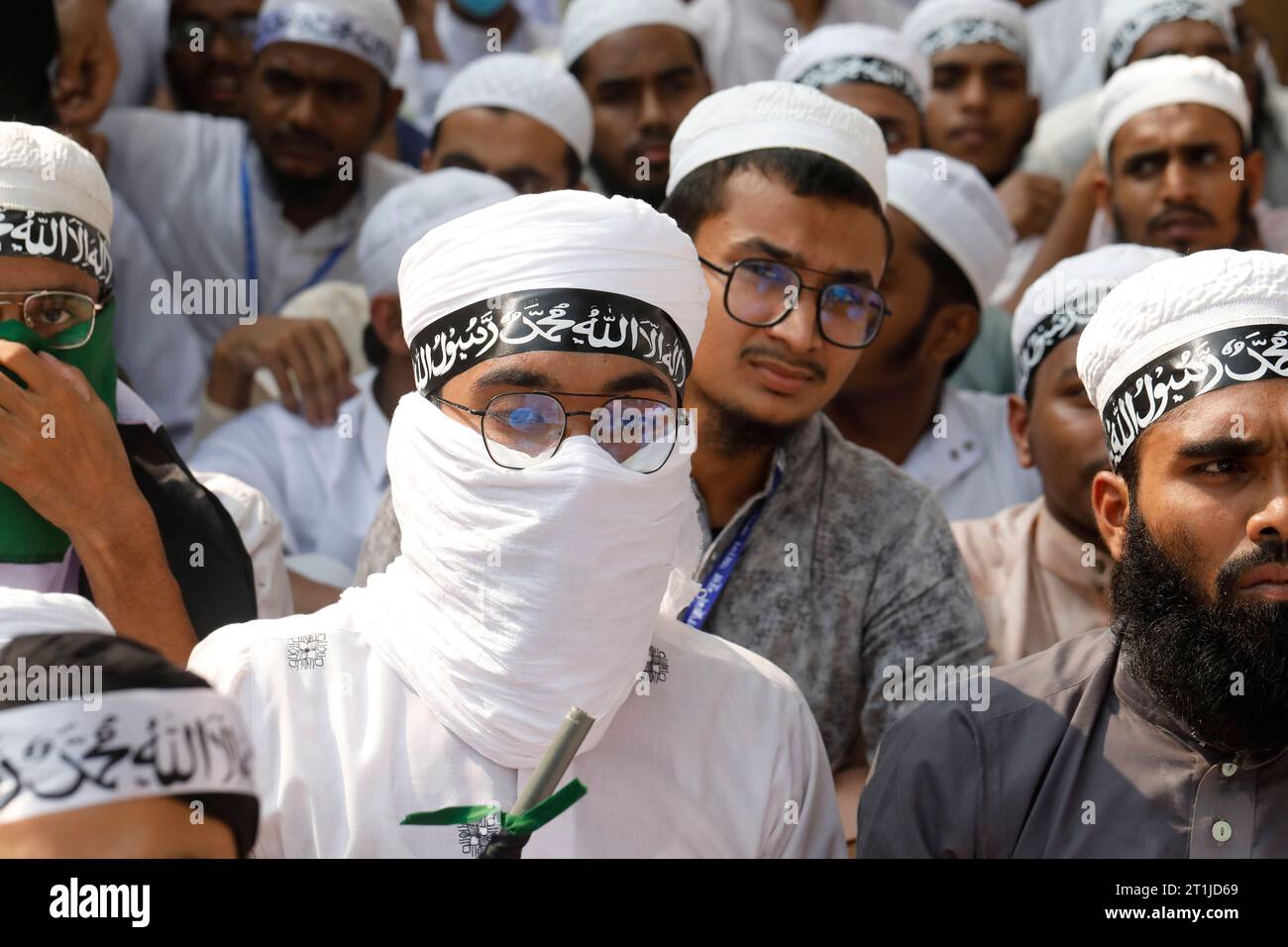 Dhaka, Bangladesh - October 14, 2023: Hefazat Islam Bangladesh rally in ...