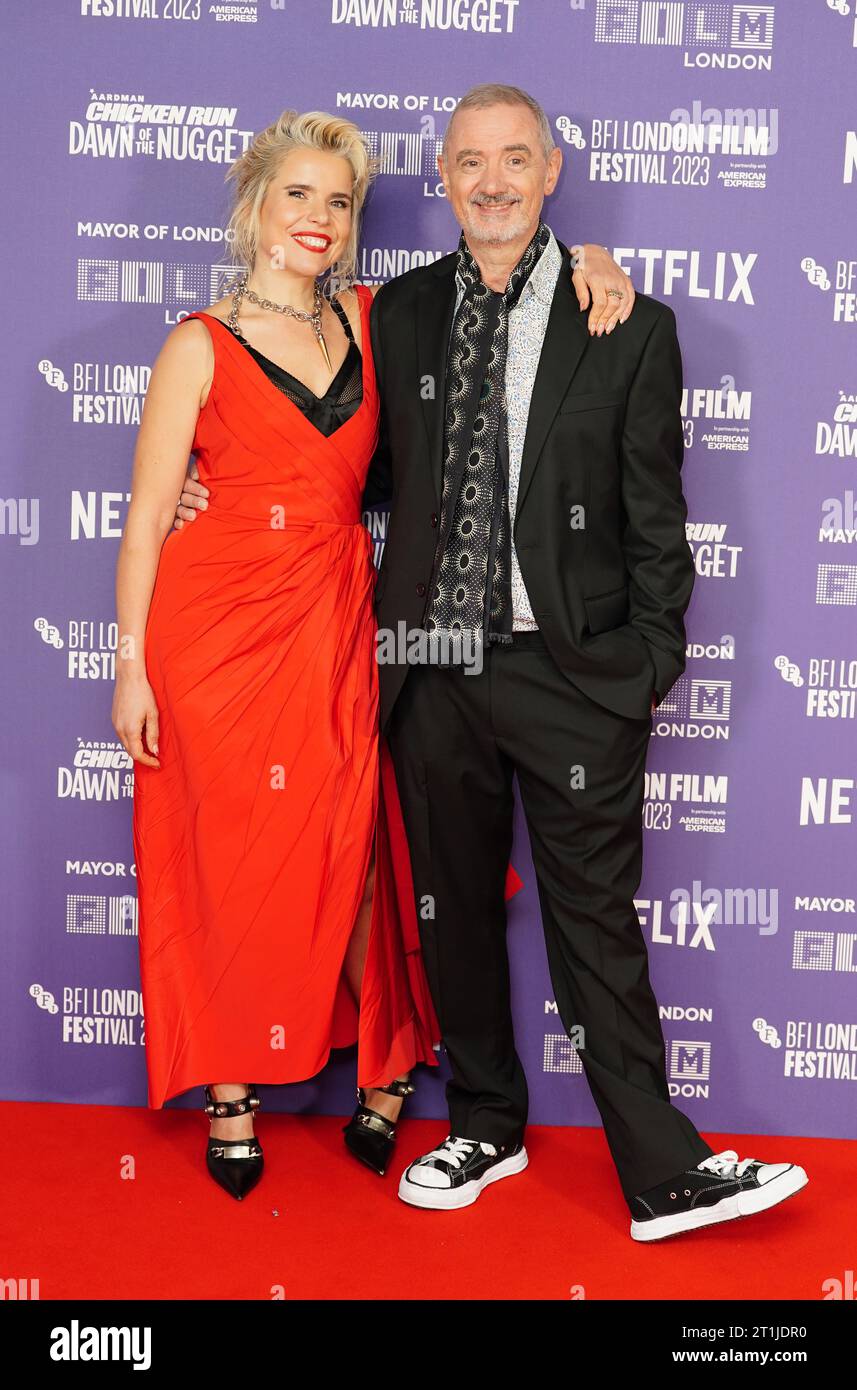 Paloma Faith and Sam Fell arrive for a screening of Chicken Run: Dawn ...