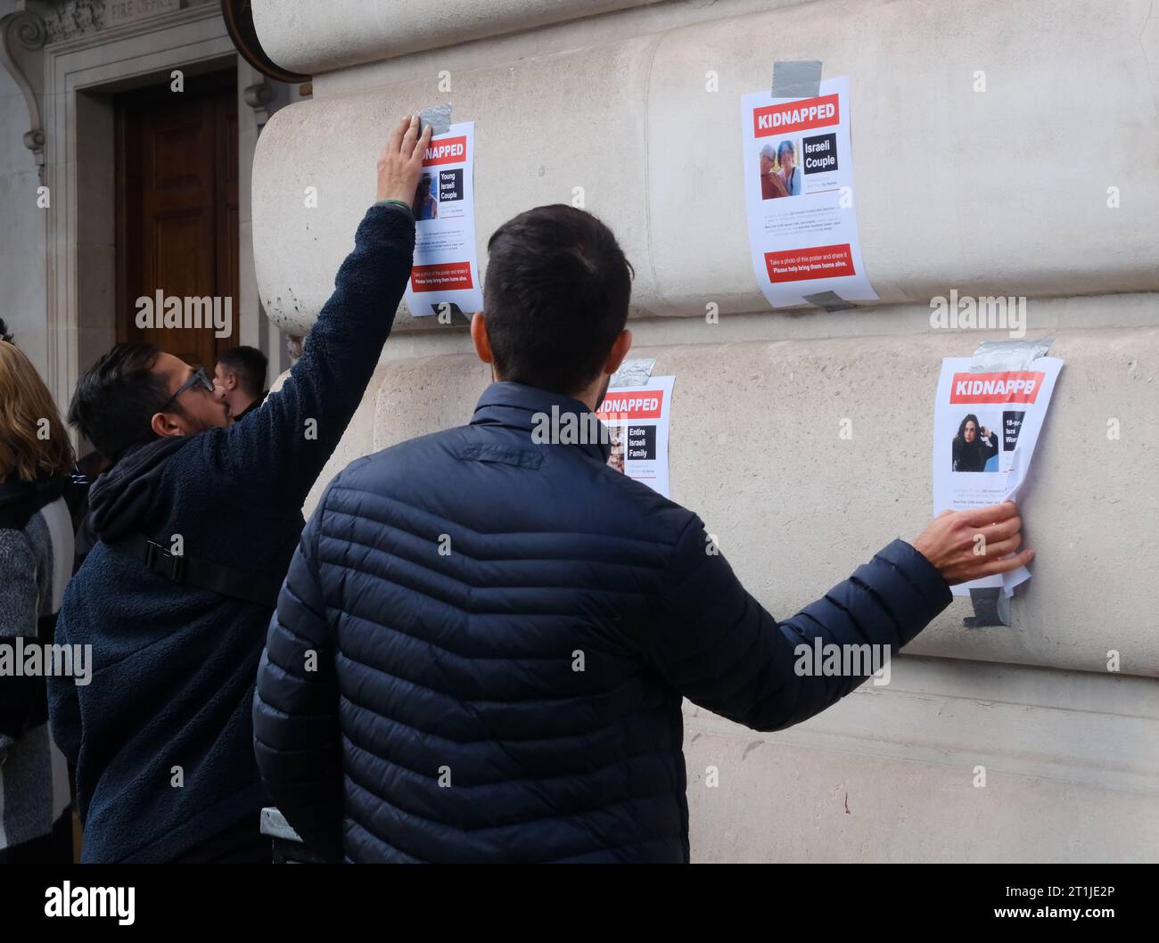 London, UK. 14th Oct 2023. March for Palestine, Israeli missing persons ...