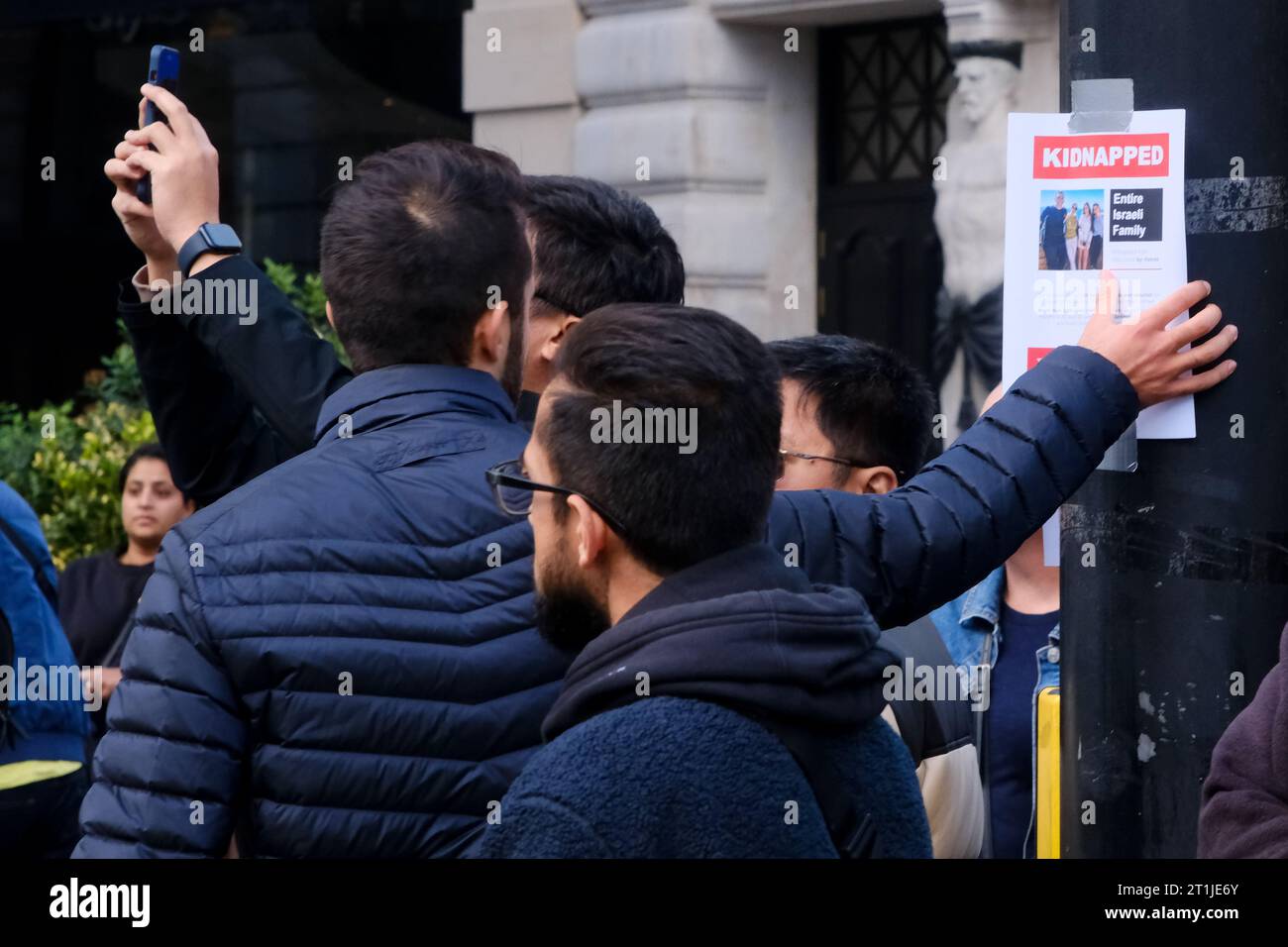 London, UK. 14th Oct 2023. March for Palestine, Israeli missing persons ...