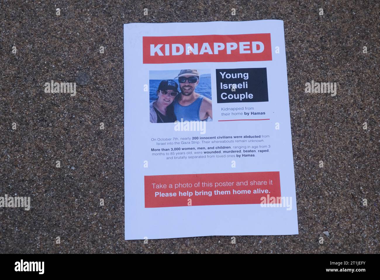 London, UK. 14th Oct 2023. March for Palestine, Israeli missing persons ...