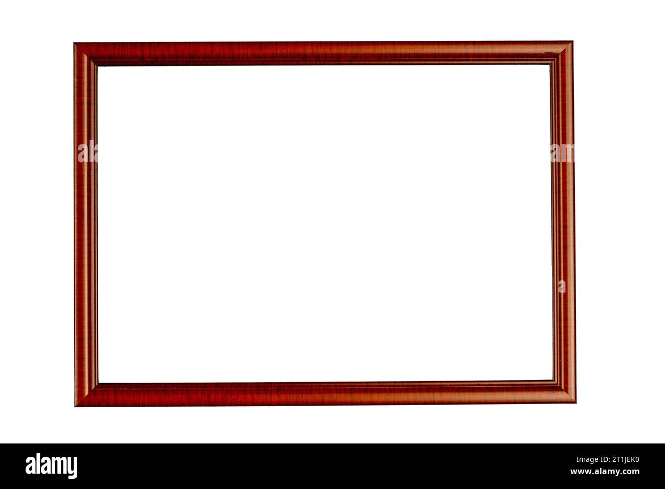 Brown wooden frame. Square Wood Photo Painting Rectangle frame isolated ...