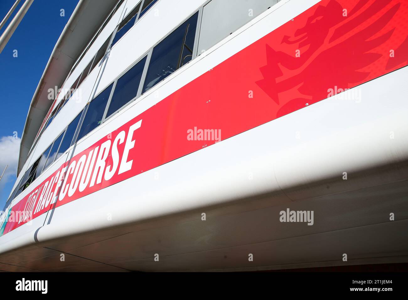General view of the SToK Cae Ras stadium before the match against ...