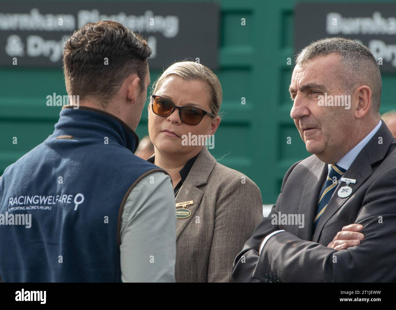 Chepstow Racecourse - Jump Jockeys Derby 2023 Stock Photo - Alamy