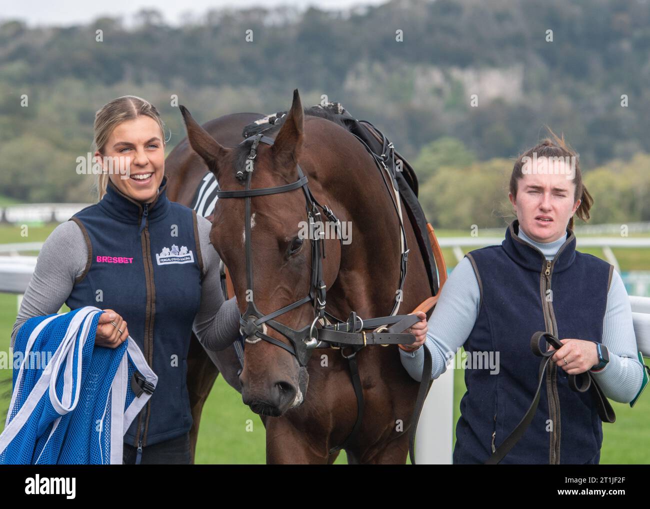Chepstow Racecourse - Jump Jockeys Derby 2023 Stock Photo - Alamy
