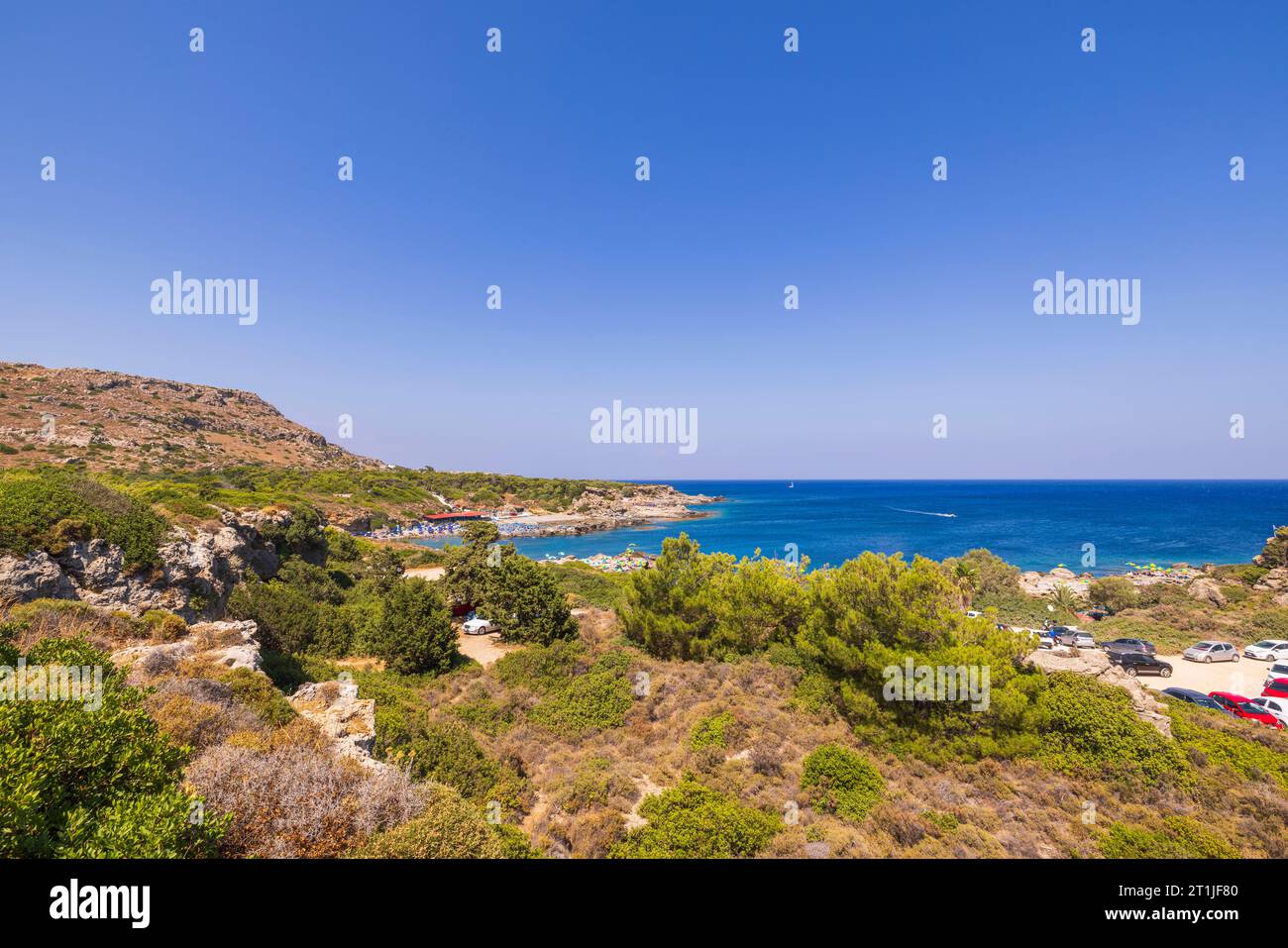 Gorgeous views of mountainous natural landscape of Mediterranean coast ...
