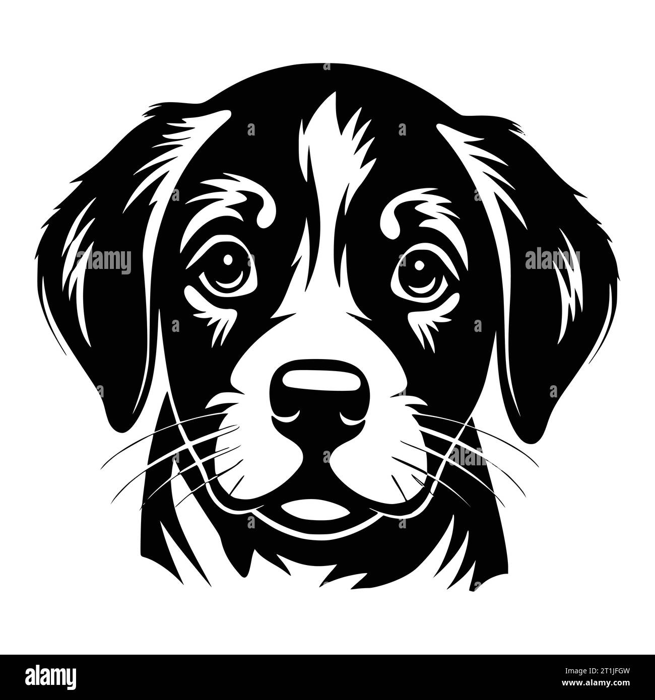 Cartoon puppy logo hi-res stock photography and images - Alamy