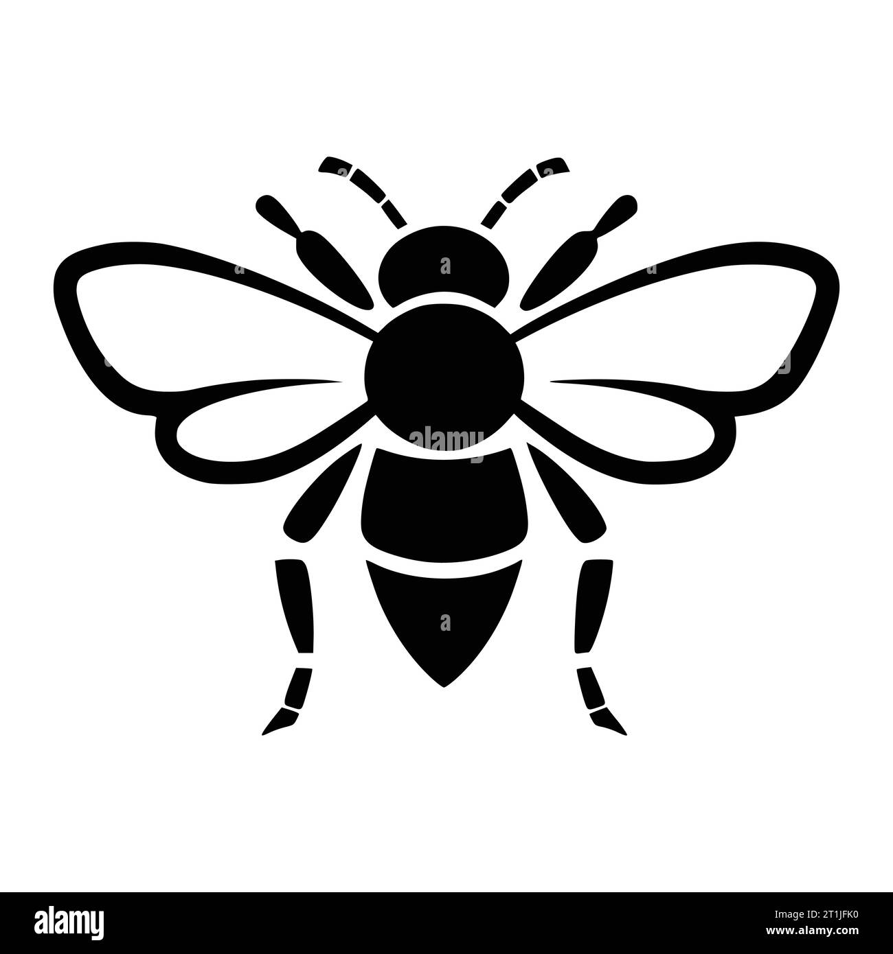 Black And White Bee Clipart