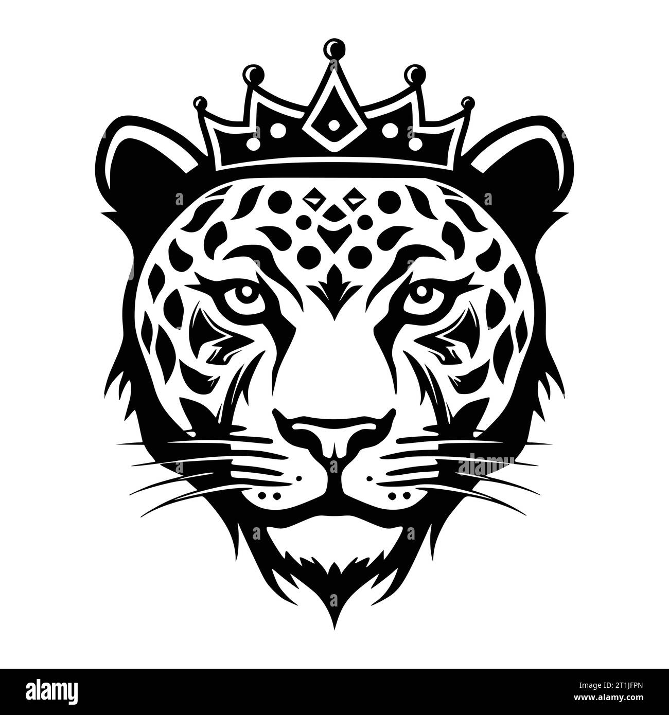 Cheetah face illustration Stock Vector Images - Alamy