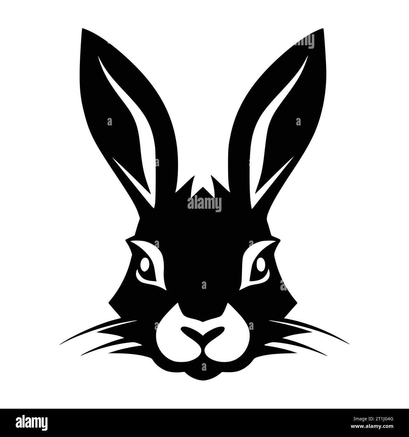 Rabbit head logo hi-res stock photography and images - Alamy