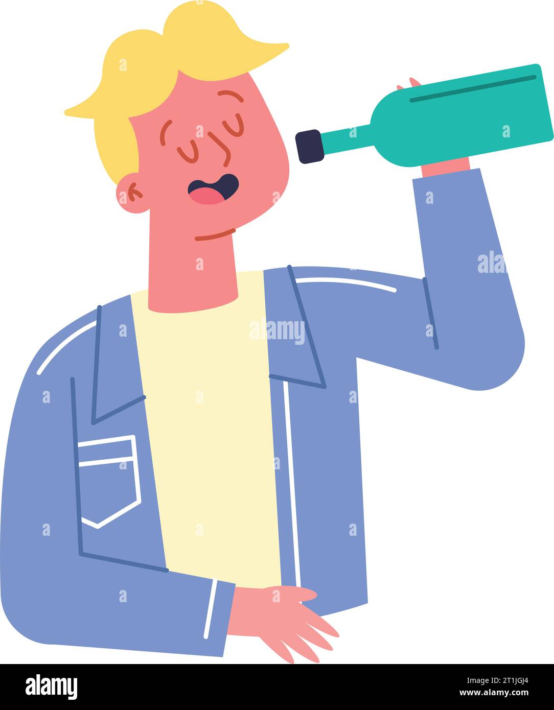 people drinking water vector isolated Stock Vector Image & Art - Alamy