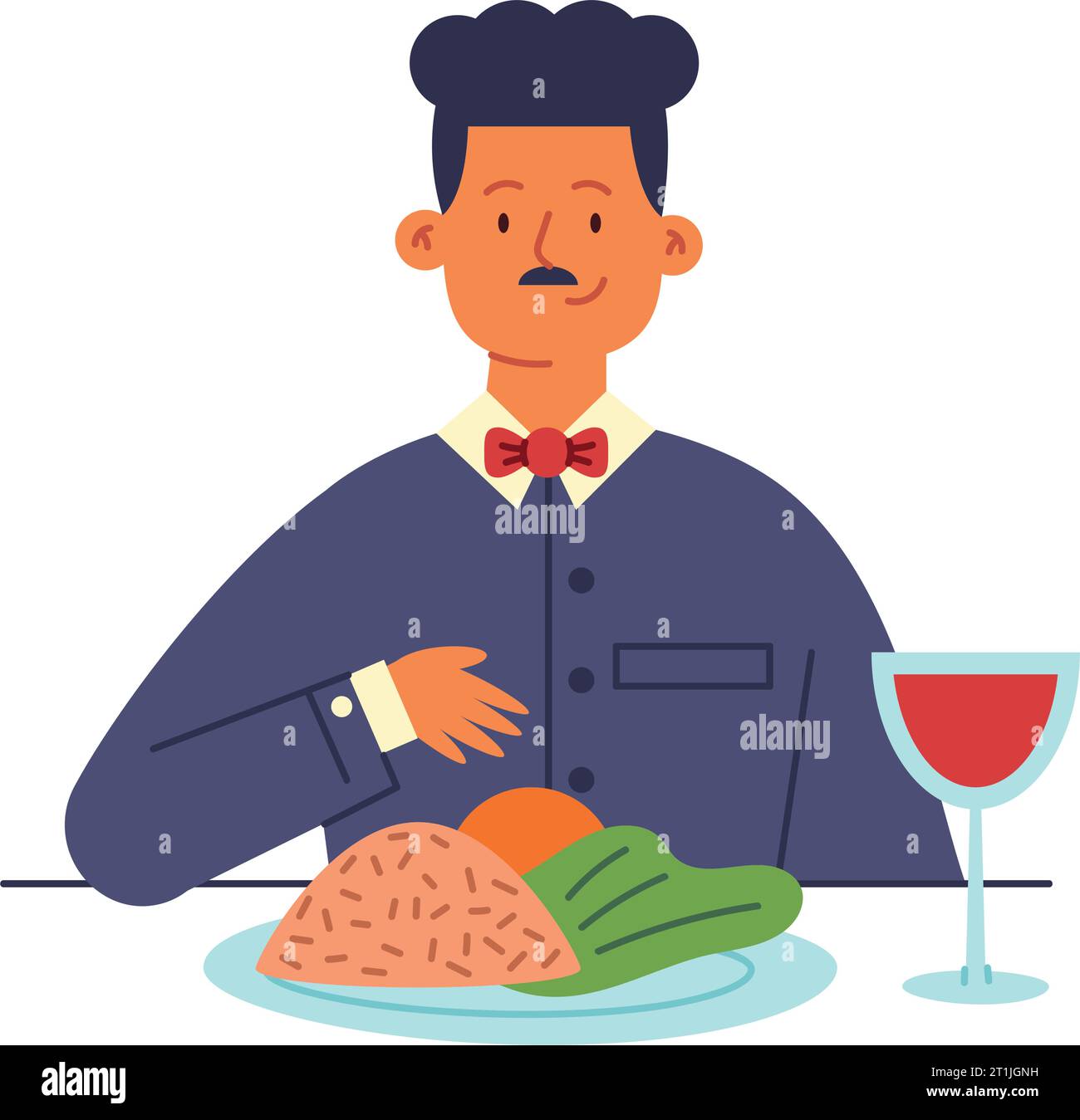 people eating illustration vector isolated Stock Vector Image & Art - Alamy