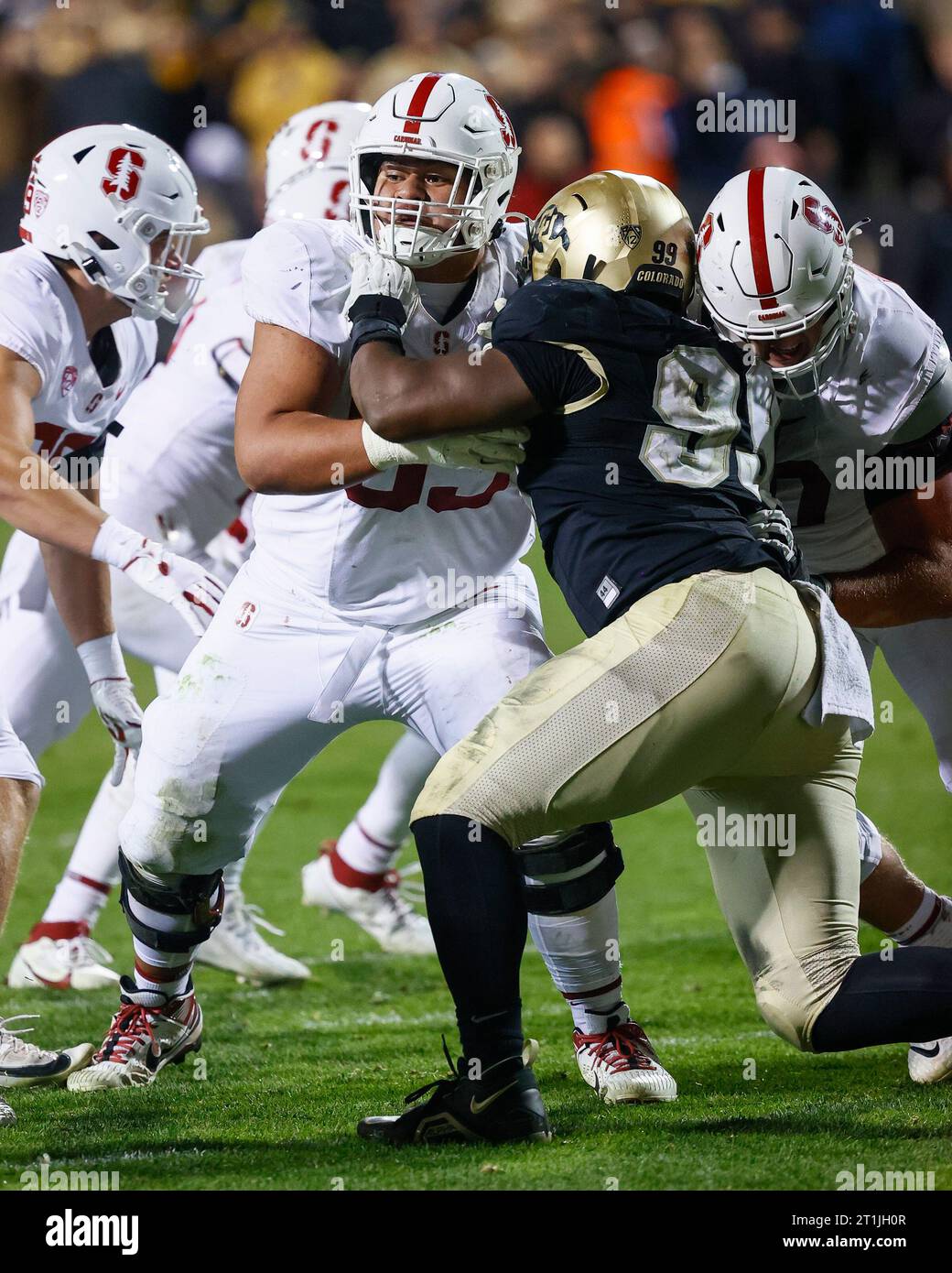 October 13, 2023: Stanford Cardinal offensive lineman Simione Pale (55 ...