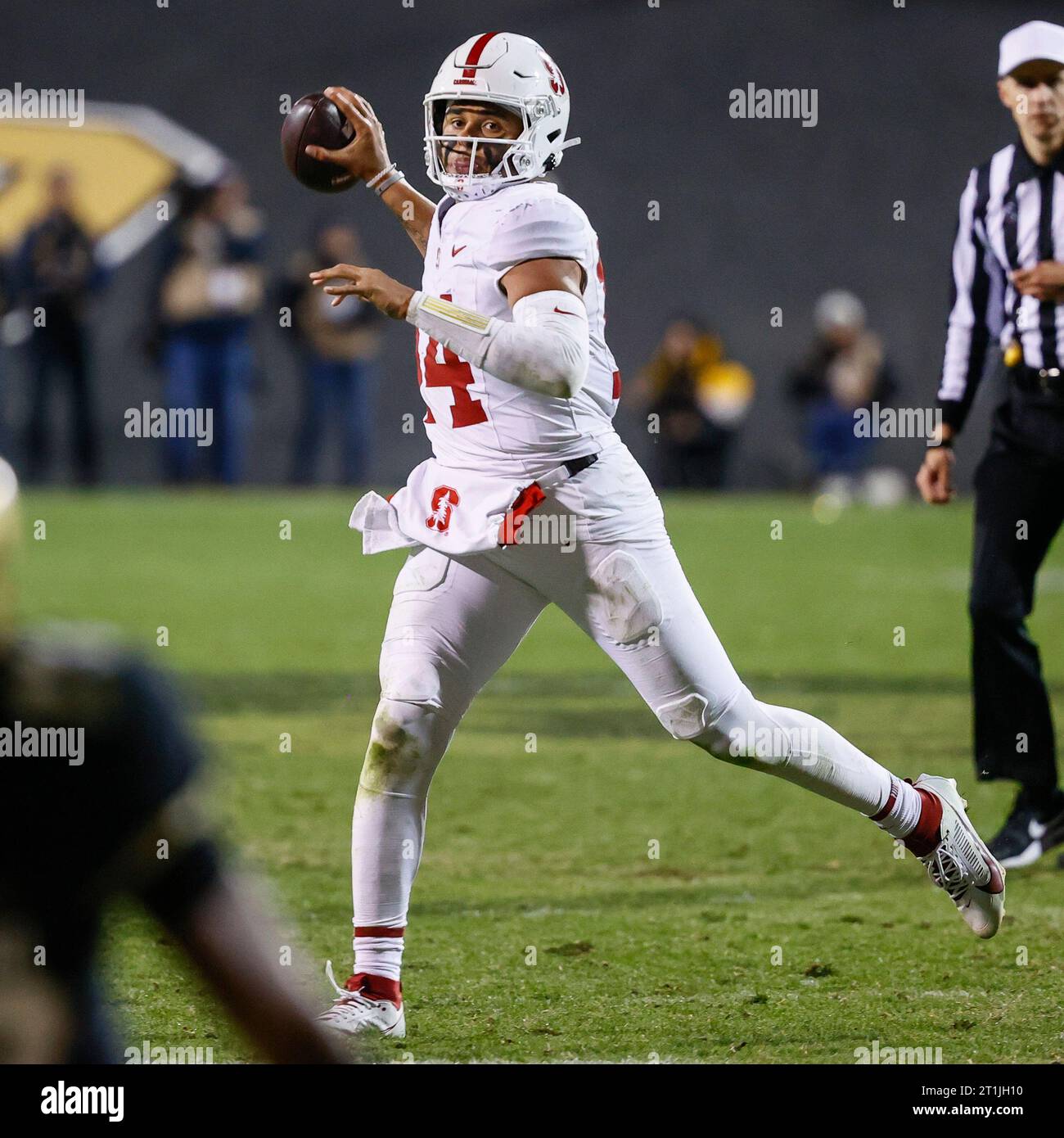 October 13, 2023: Stanford Cardinal quarterback Ashton Daniels (14 ...
