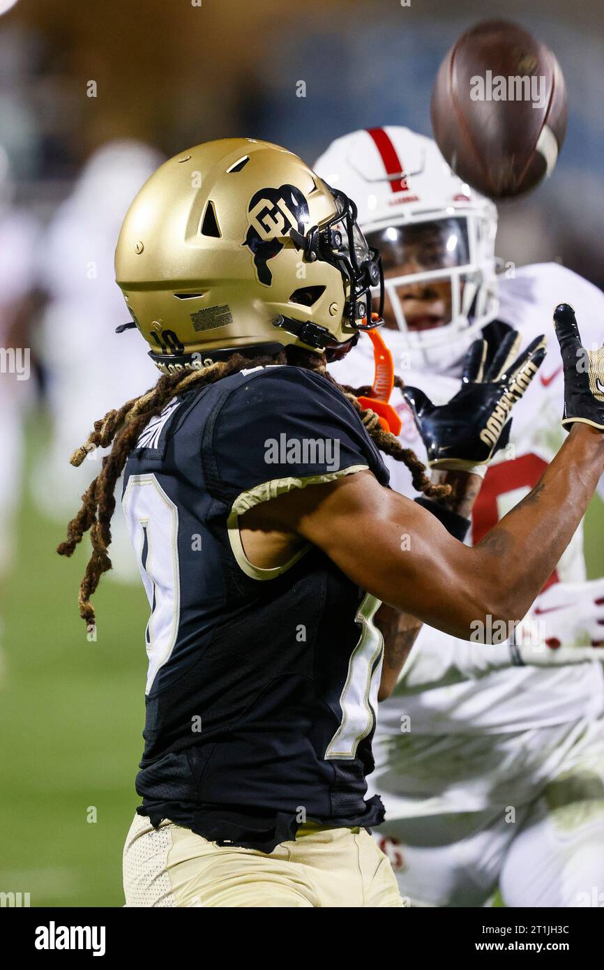 October 13, 2023: Colorado Buffaloes wide receiver Xavier Weaver (10 ...