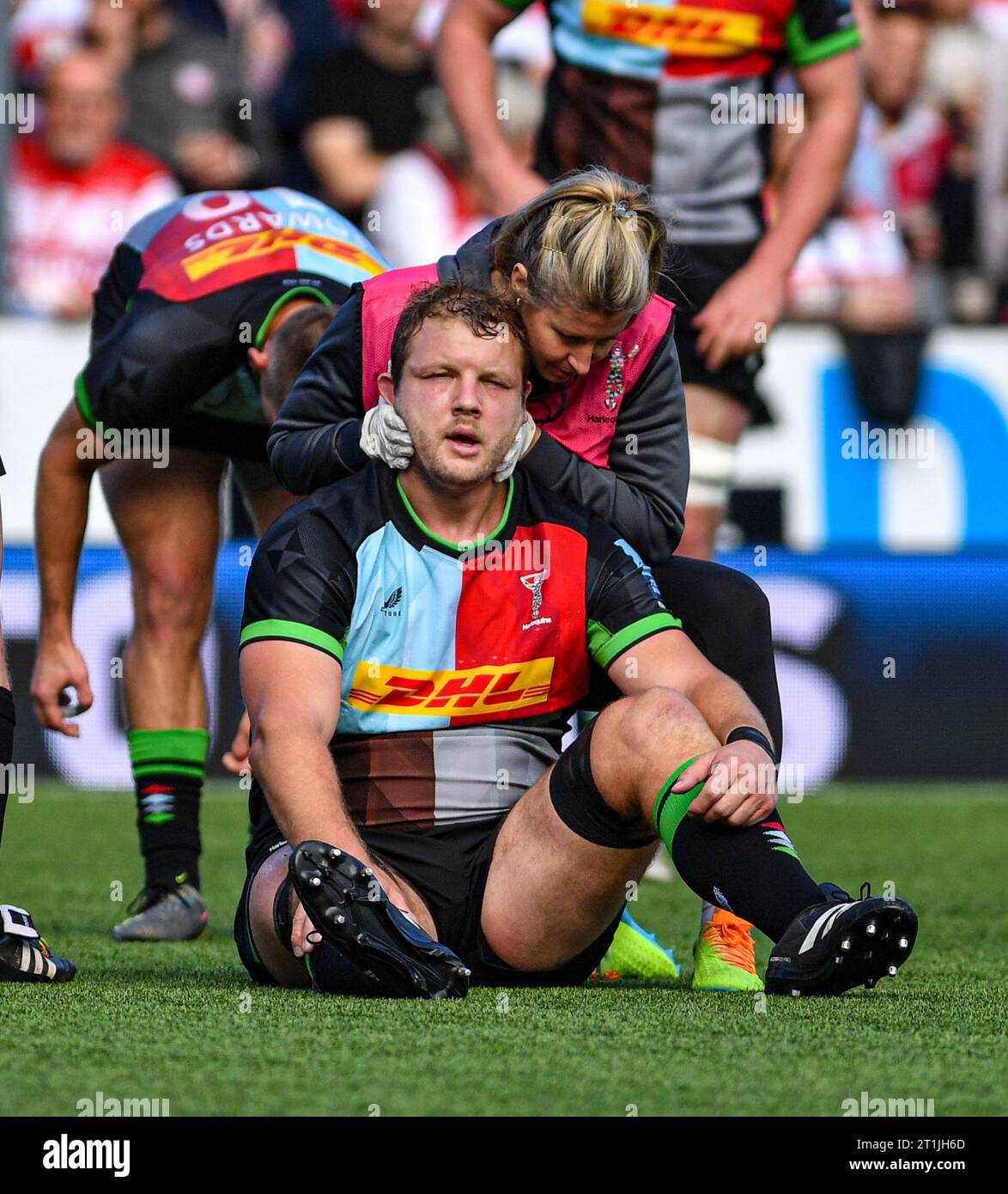Kingsholm Stadium, Gloucester, Gloucestershire, UK. 14th Oct, 2023 ...
