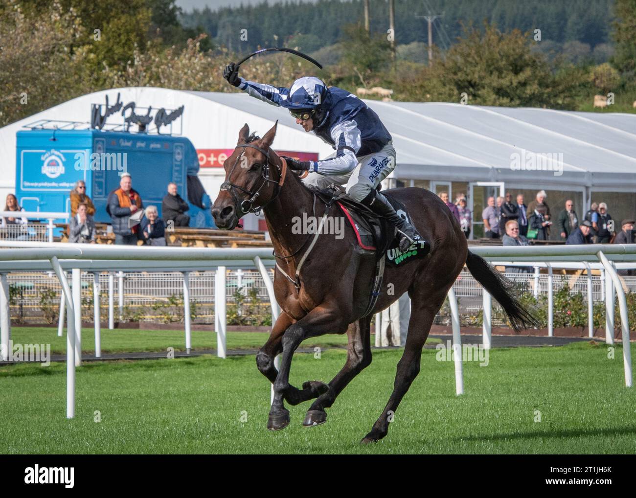 Chepstow Racecourse - Jump Jockeys Derby 2023 Stock Photo - Alamy