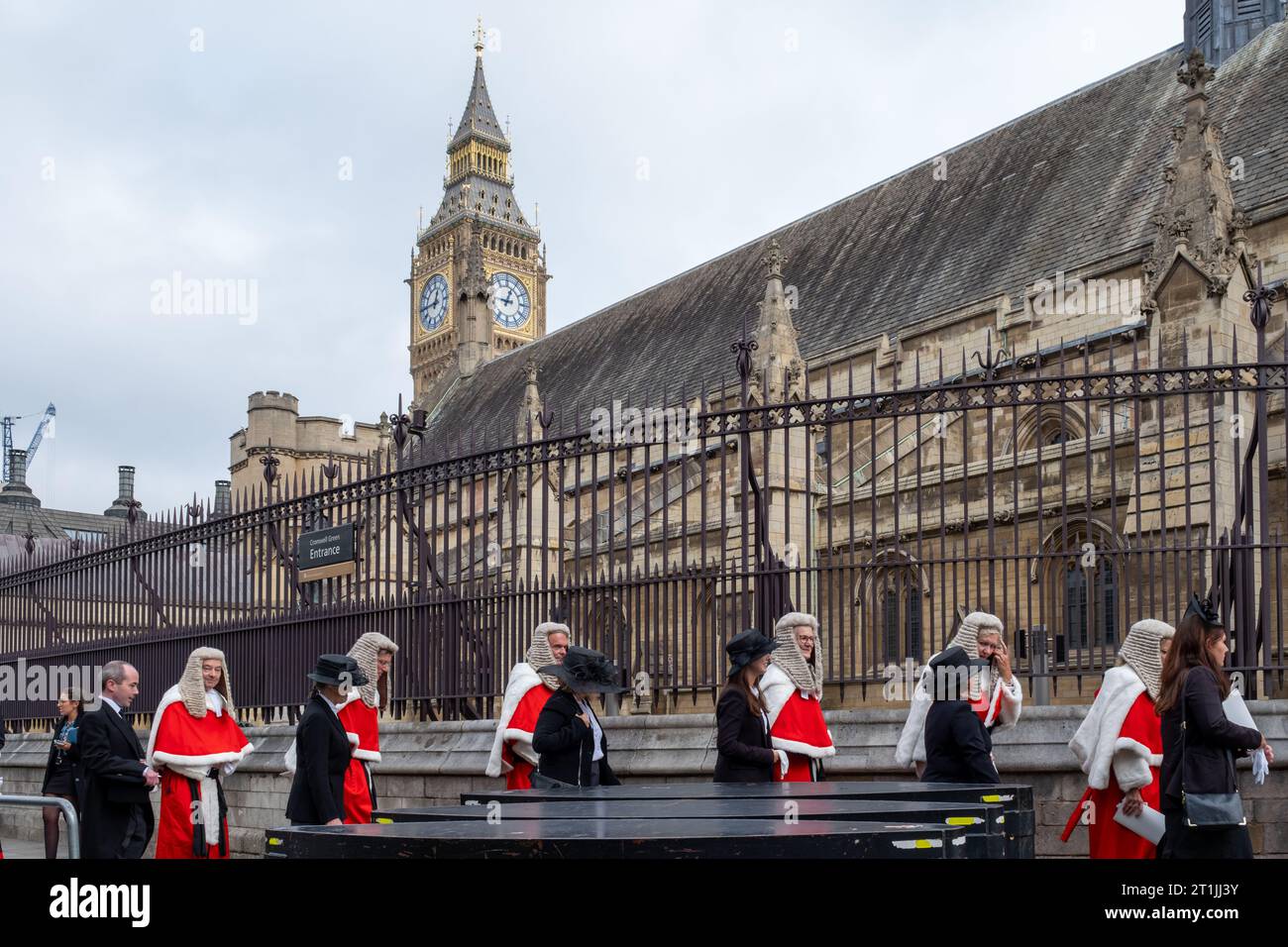 Lord Chancellor's Breakfast. Judges walk from Westminster Abbey to the ...