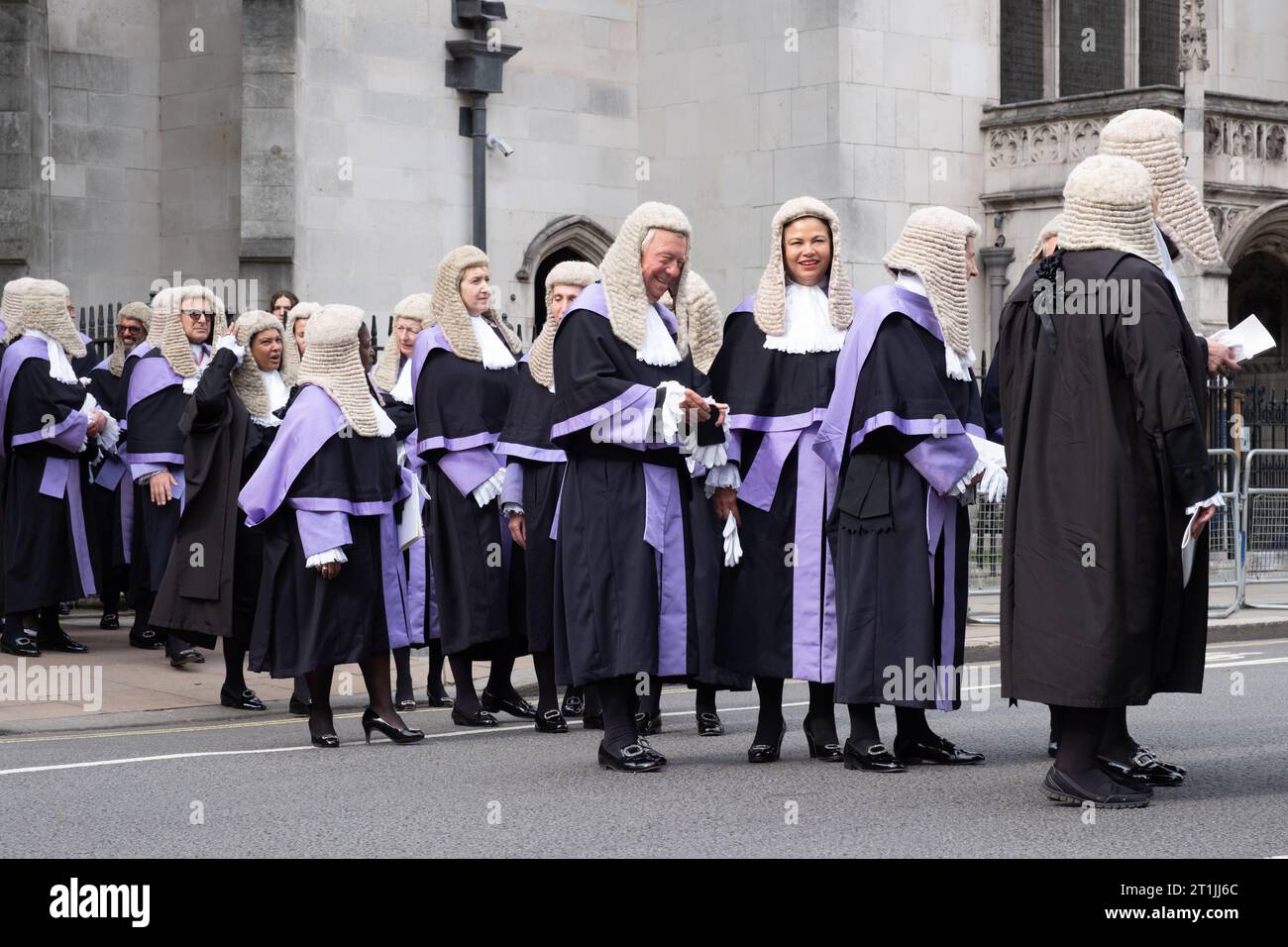 Lord Chancellor's Breakfast. Judges walk from Westminster Abbey to the ...