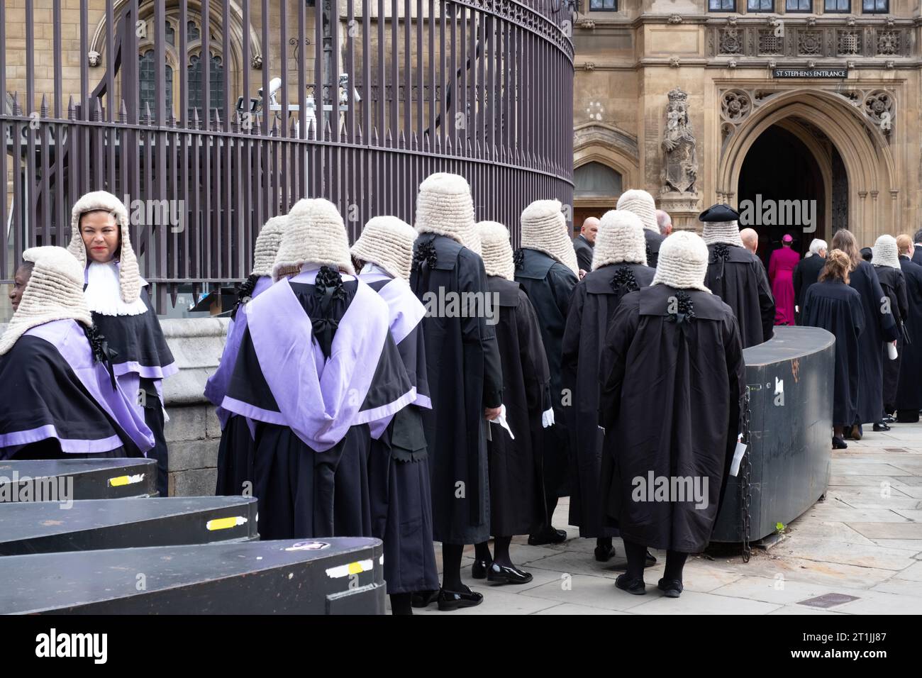 Lord Chancellor's Breakfast. Judges walk from Westminster Abbey to the ...