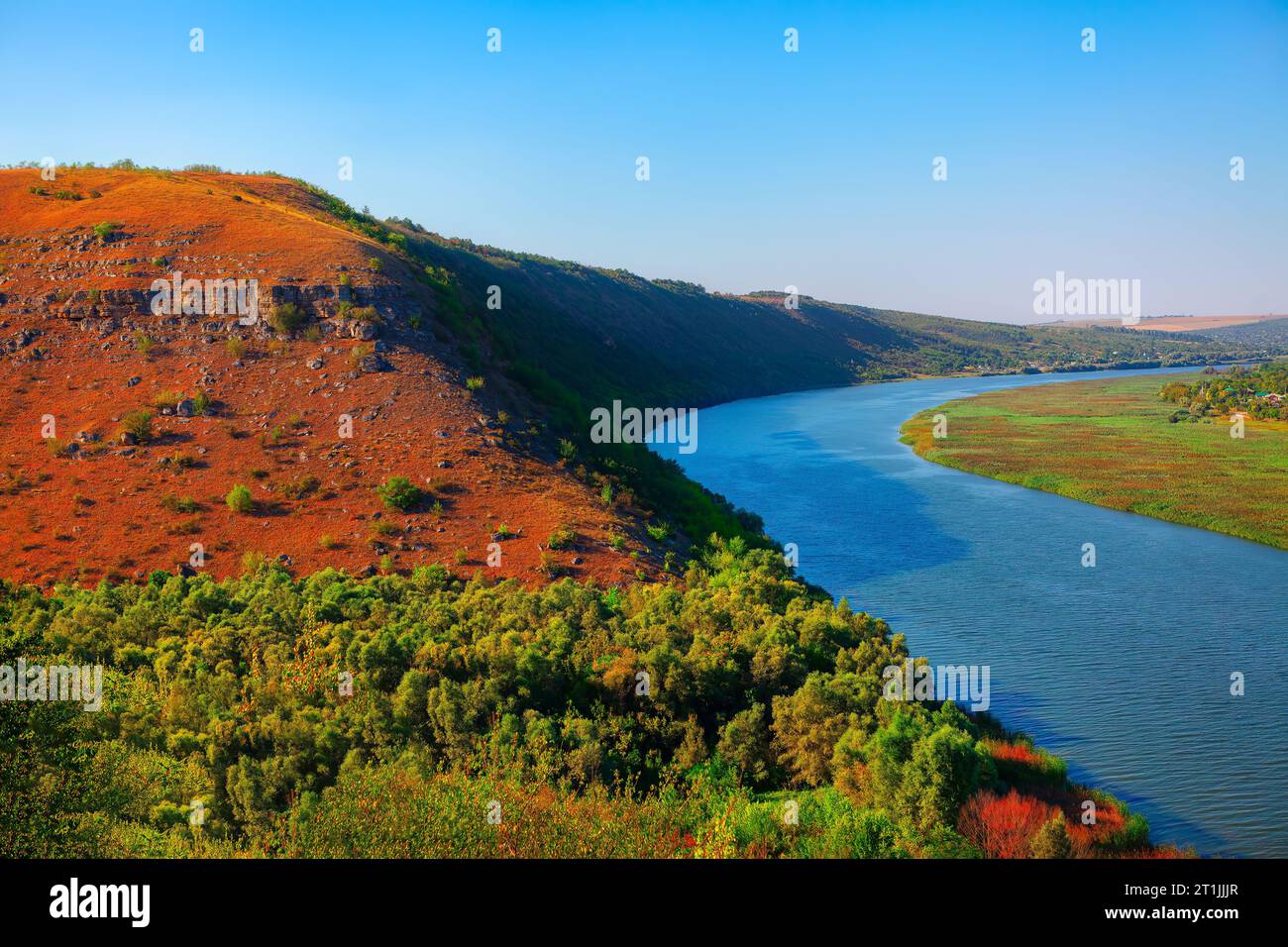 Winding river beautiful grassland natural hi-res stock photography and ...