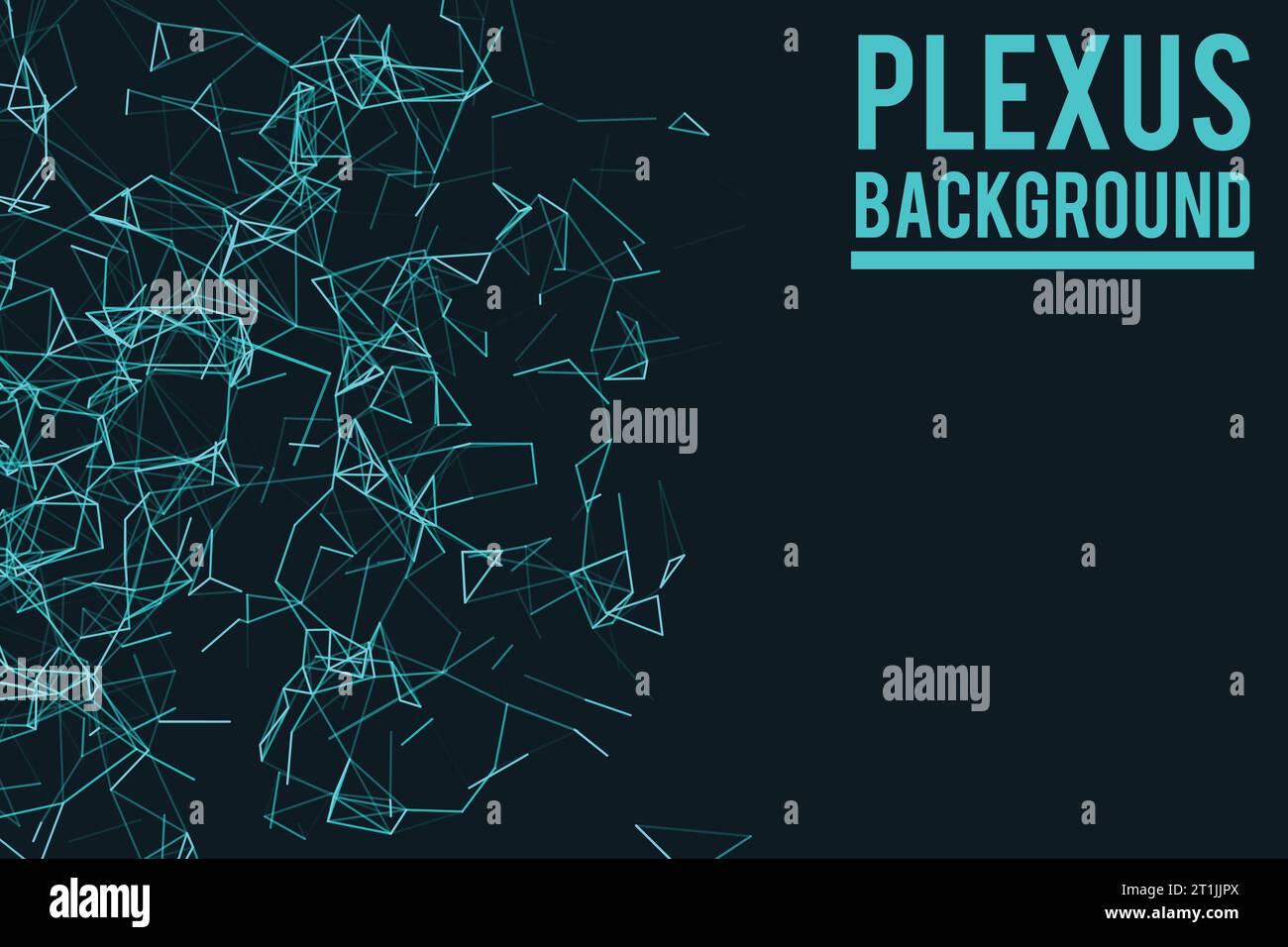 Digital plexus of glowing lines and dots. Futuristic digital background for Science and ...