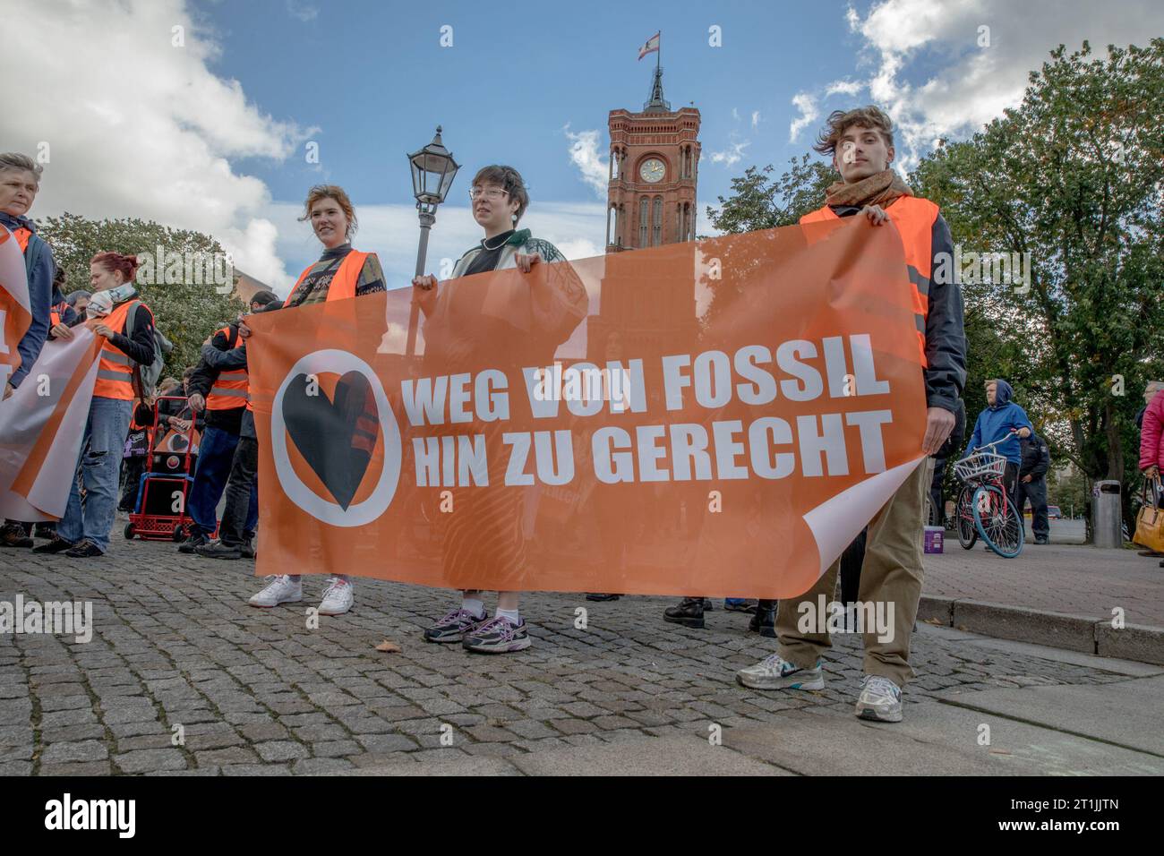 Berlin police forcibly removed members of the "Last Generation, a ...
