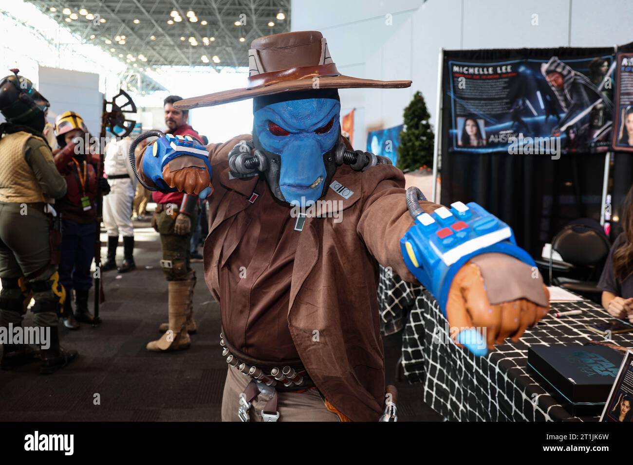 A cosplayer dressed as Cad Bane from “The Book of Boba Fett” attends ...