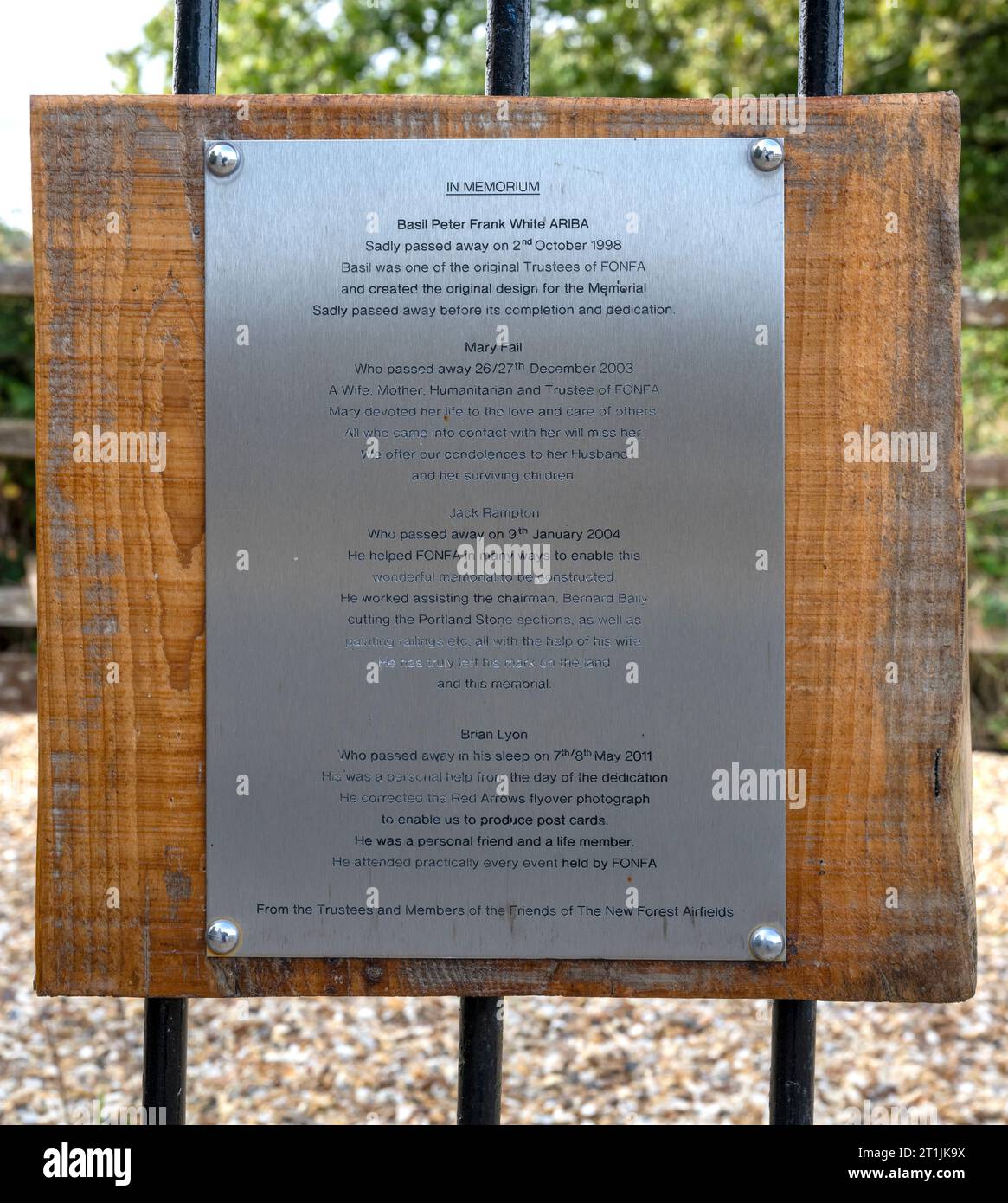 New Forest Airfields Memorial, Holmsley, Bransgore, New Forest ...