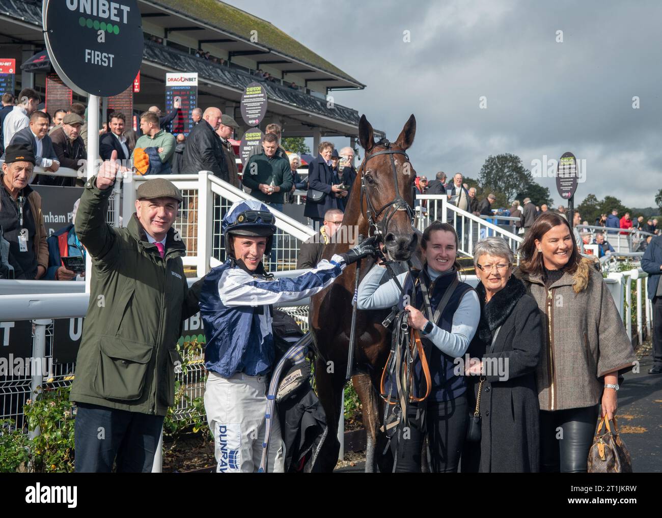 Chepstow Racecourse - Jump Jockeys Derby 2023 Stock Photo - Alamy