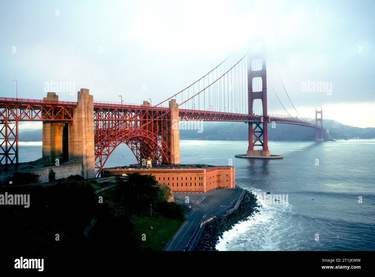 Golden Gate Bridge & Fort Point, San Francisco, California Stock Photo ...