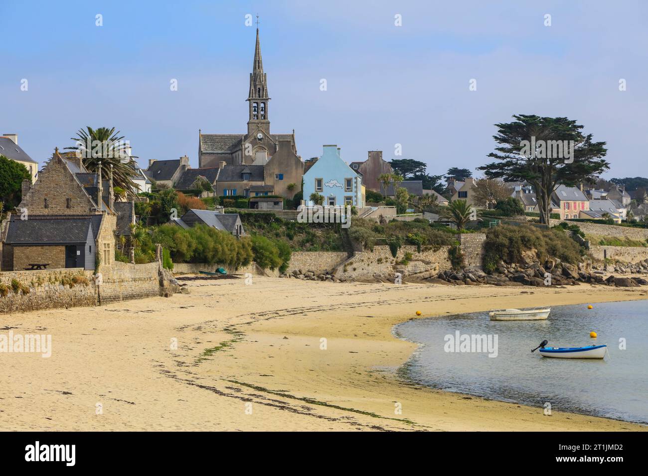 Insel Ile de Batz im Ärmelkanal vor der bretonischen Küste bei Roscoff ...