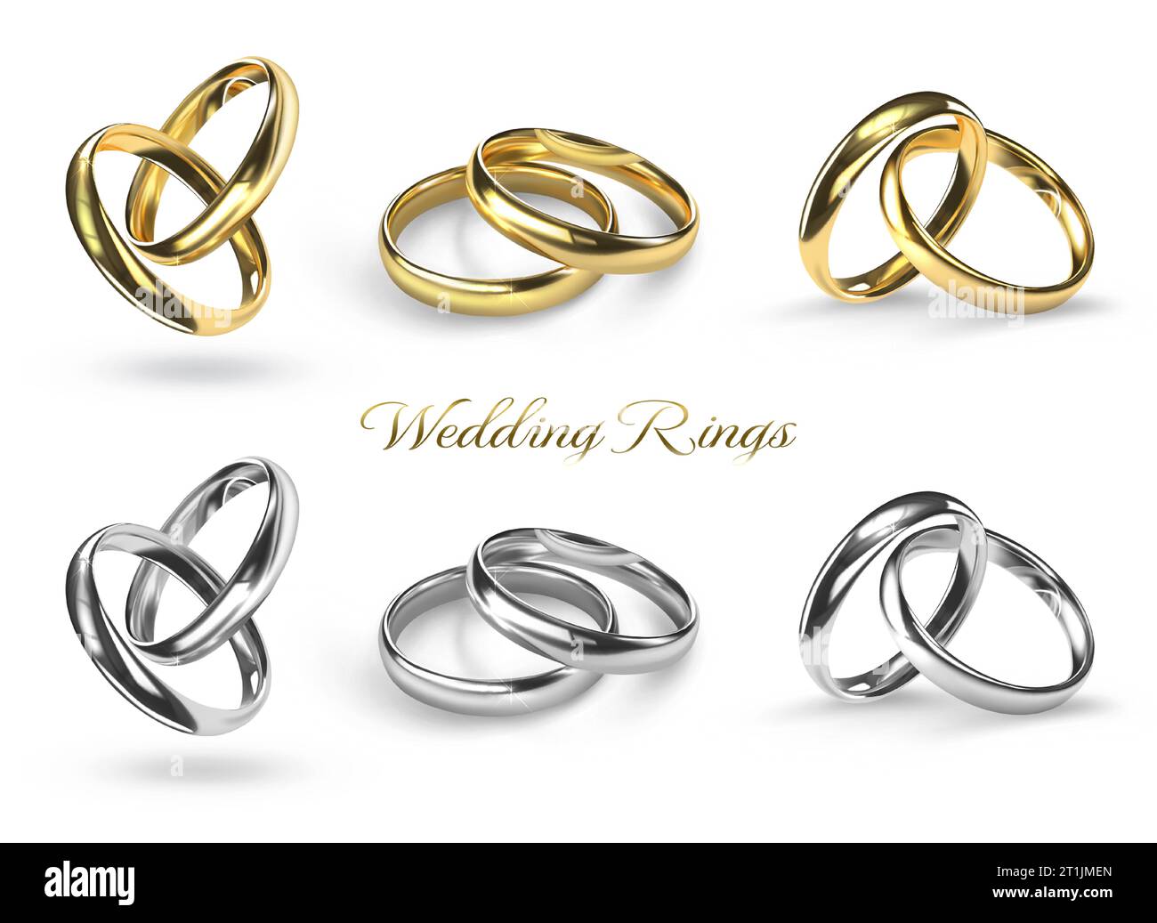 Platinum rings Stock Vector Images - Alamy