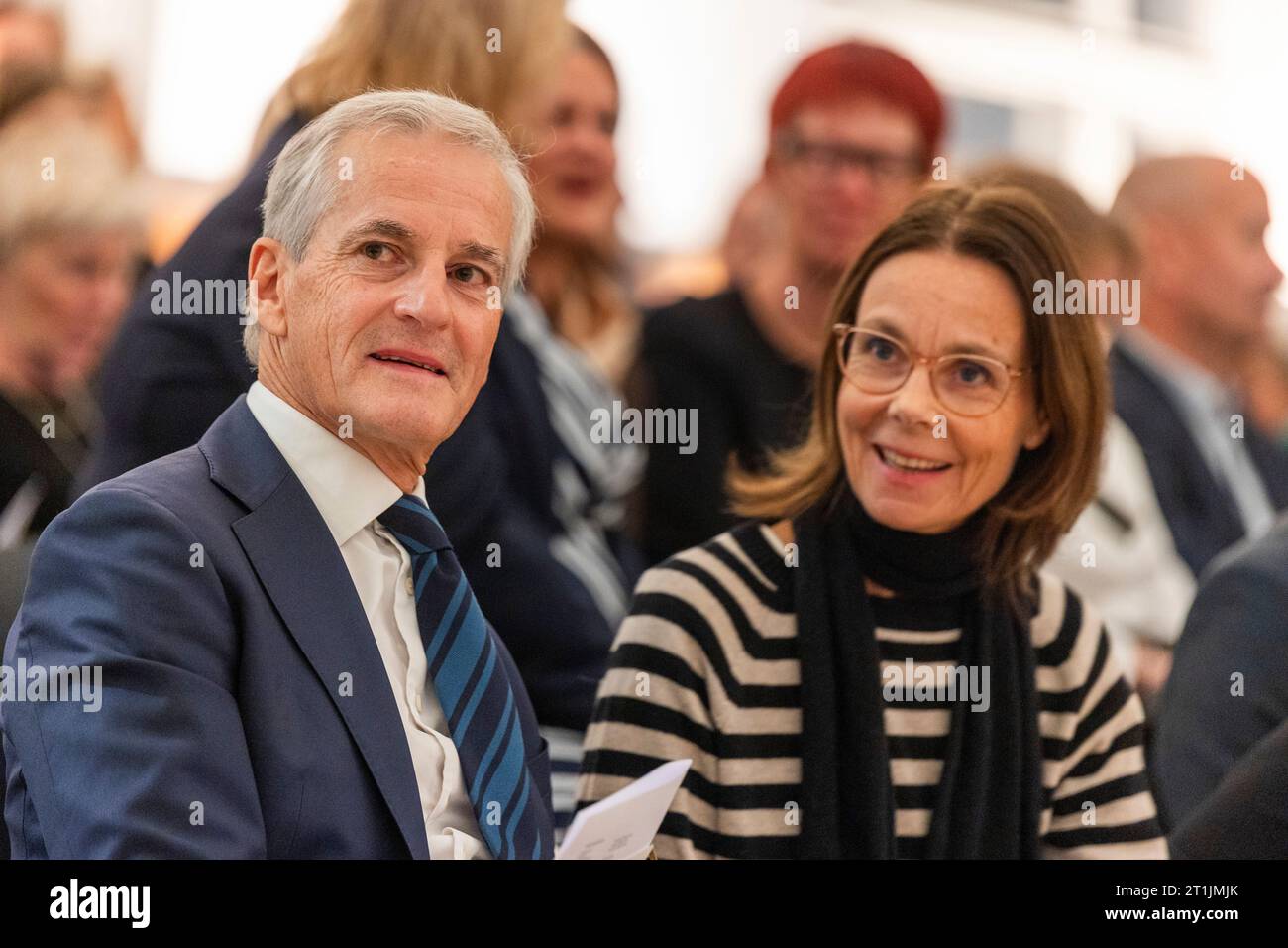Oslo 20231013.Prime Minister Jonas Gahr Støre and his wife Marit ...