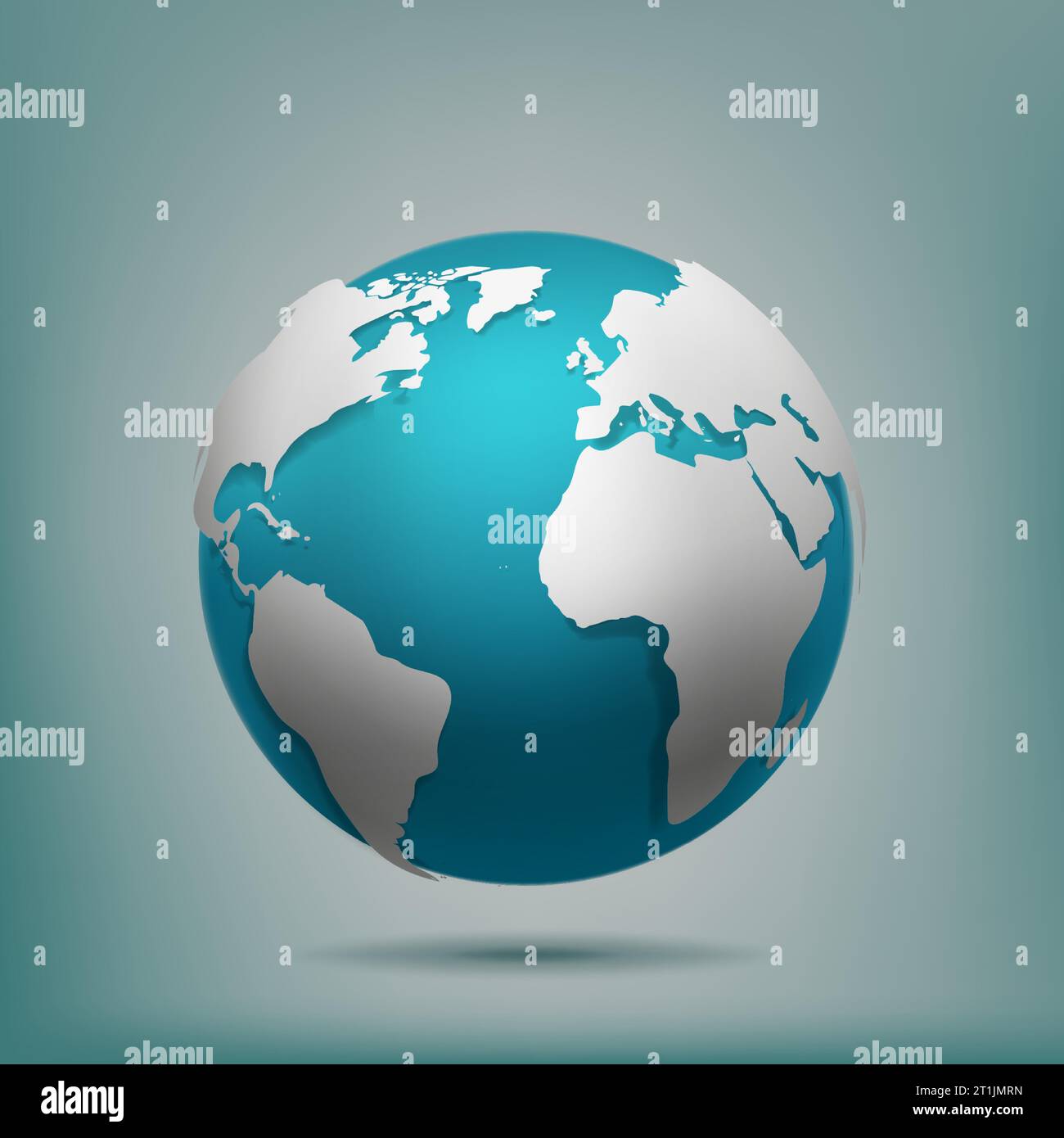 World globe. 3D earth map. Global navigation. Round planet. business ...