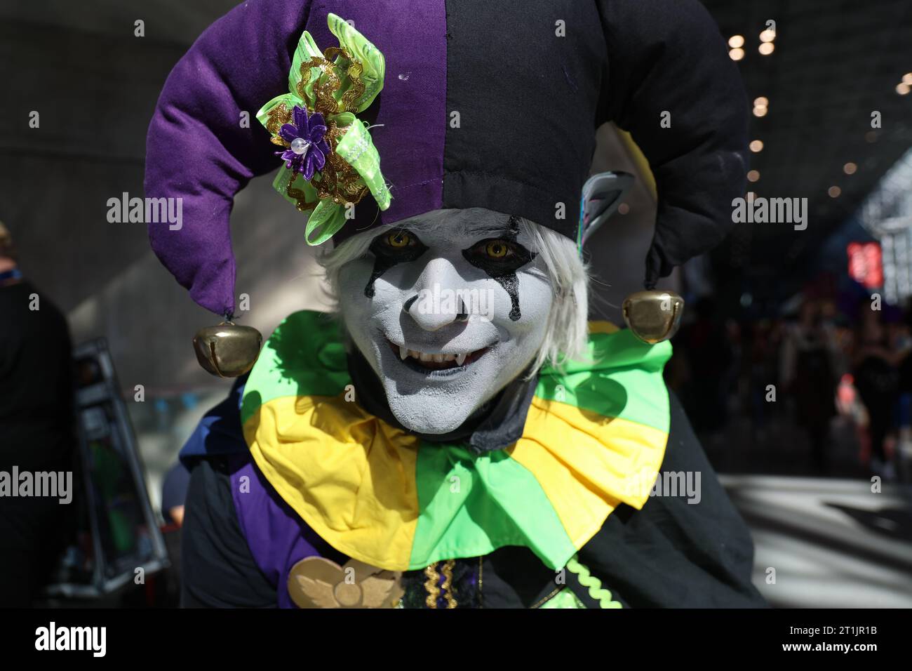 New York City, United States. 13th Oct, 2023. A man shows off his ...