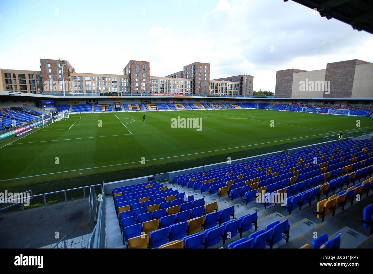 A general view of the Cherry Red Records Stadium during the Sky Bet ...