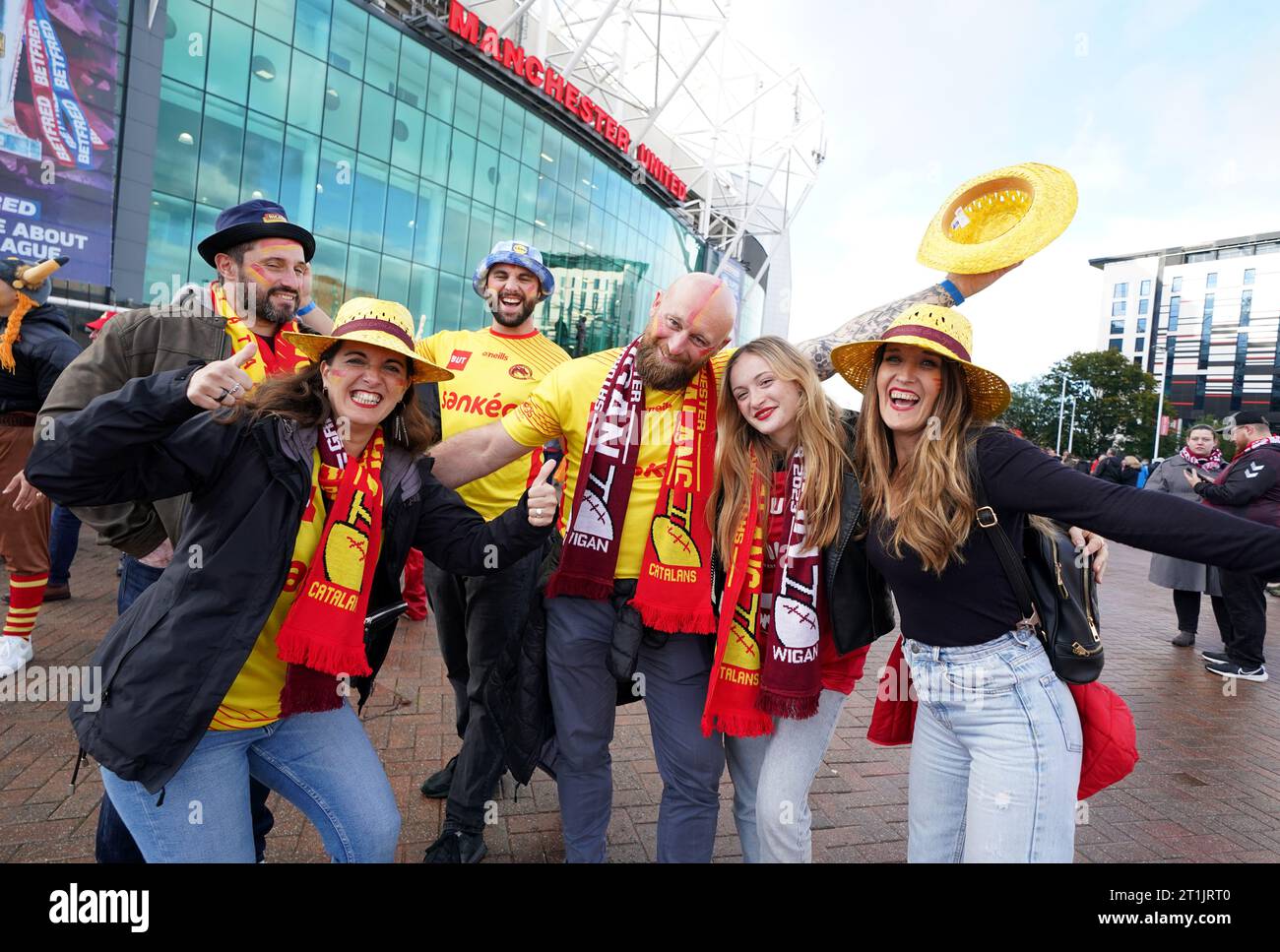 Catalans Dragons fans prior to the Betfred Super League final match at ...